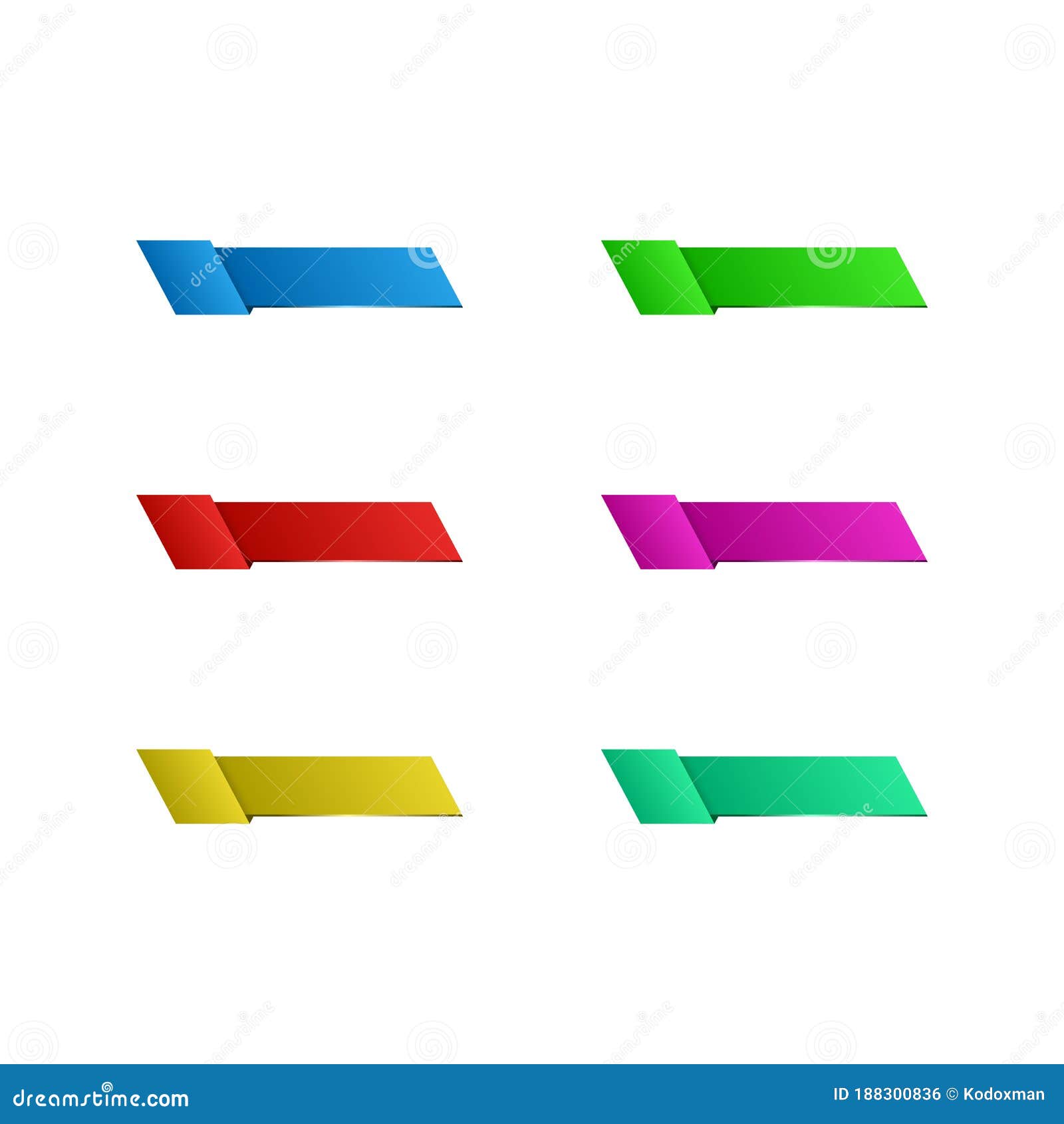 Modern Colorful Empty Title Banner Template Stock Vector - Illustration ...