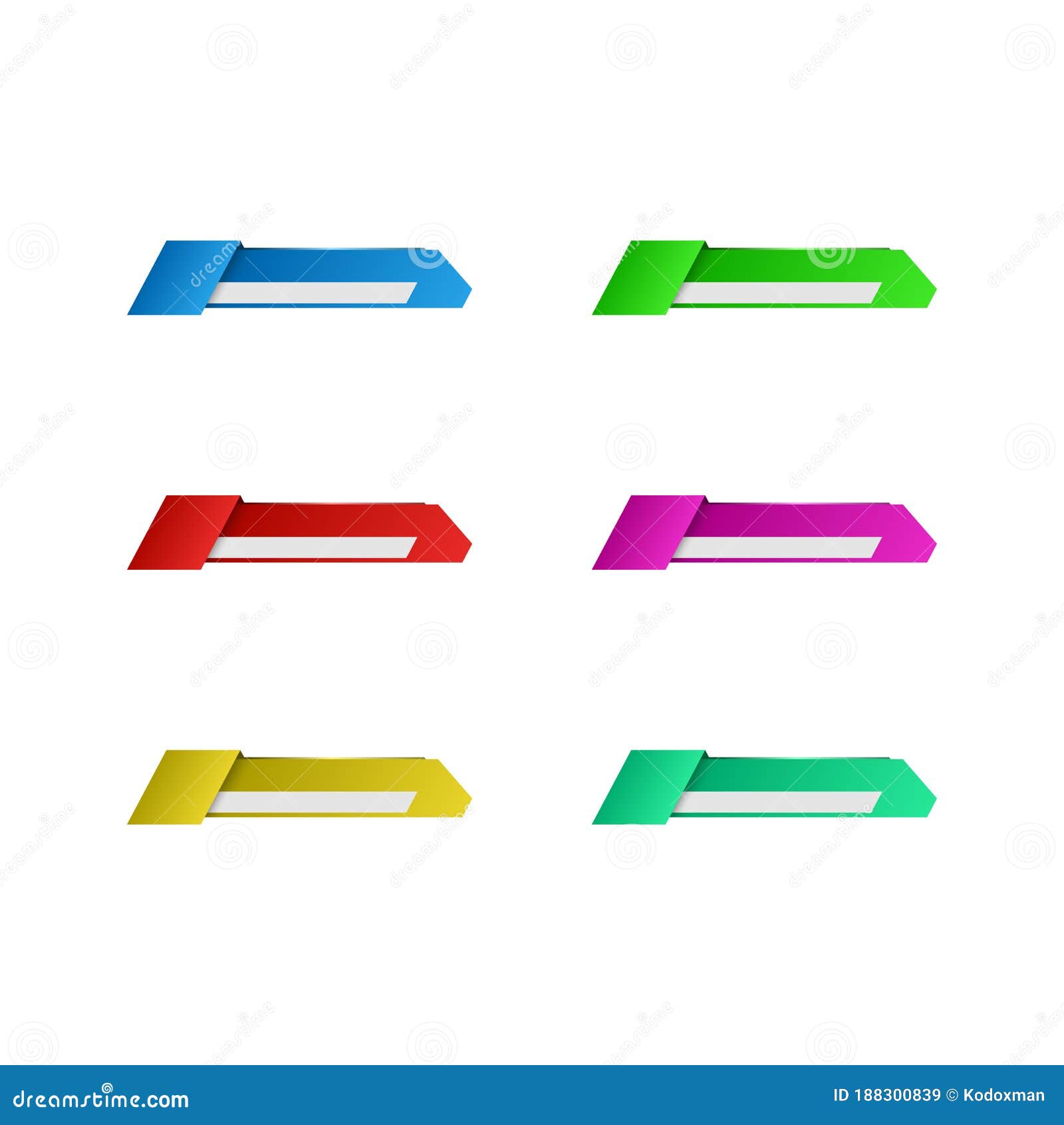 Modern Colorful Empty Title Banner Template Stock Vector - Illustration ...
