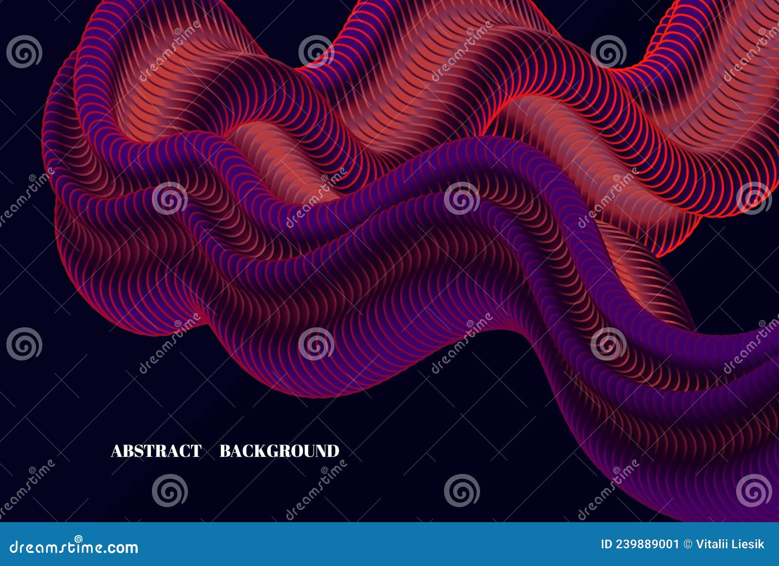 Modern Colorful Flow Liquid Waveform on Blue Background. Abstract Wave ...