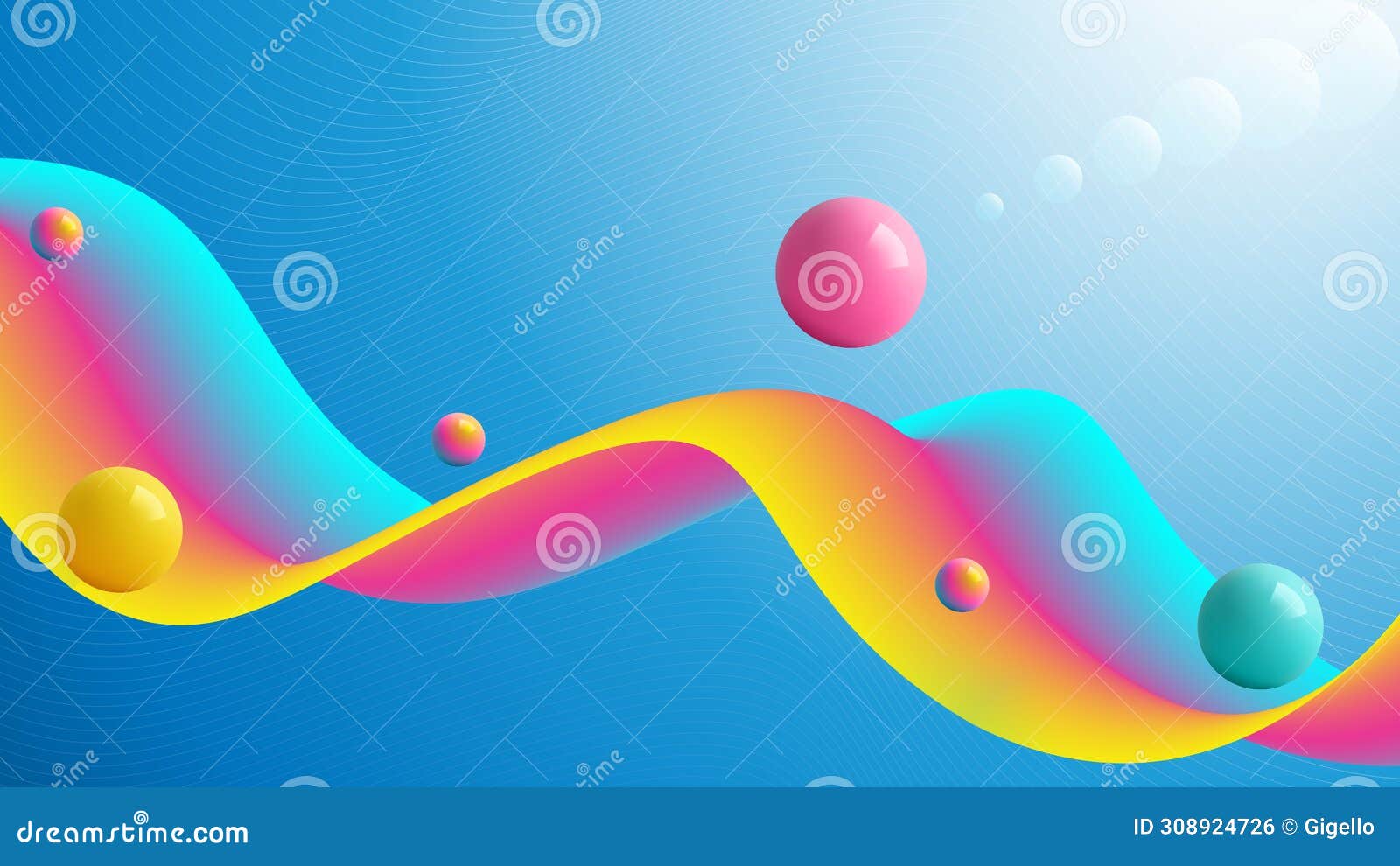 Modern Colorful Flow Poster Design, Vector Illustration Stock Vector ...