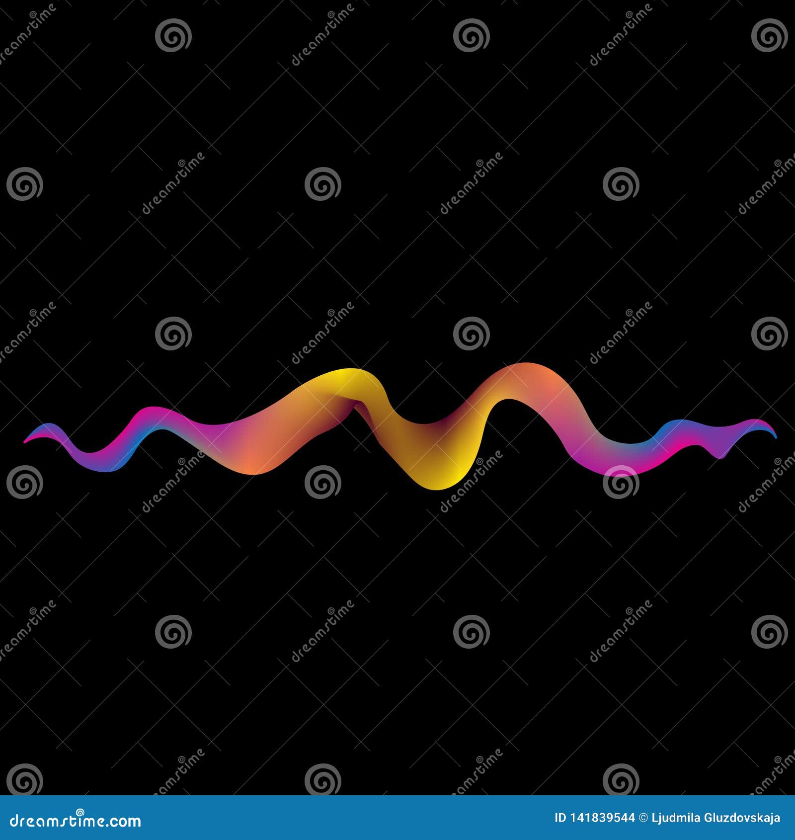Modern Colorful Flow Wave. Vector Liquid Shape Stock Vector ...