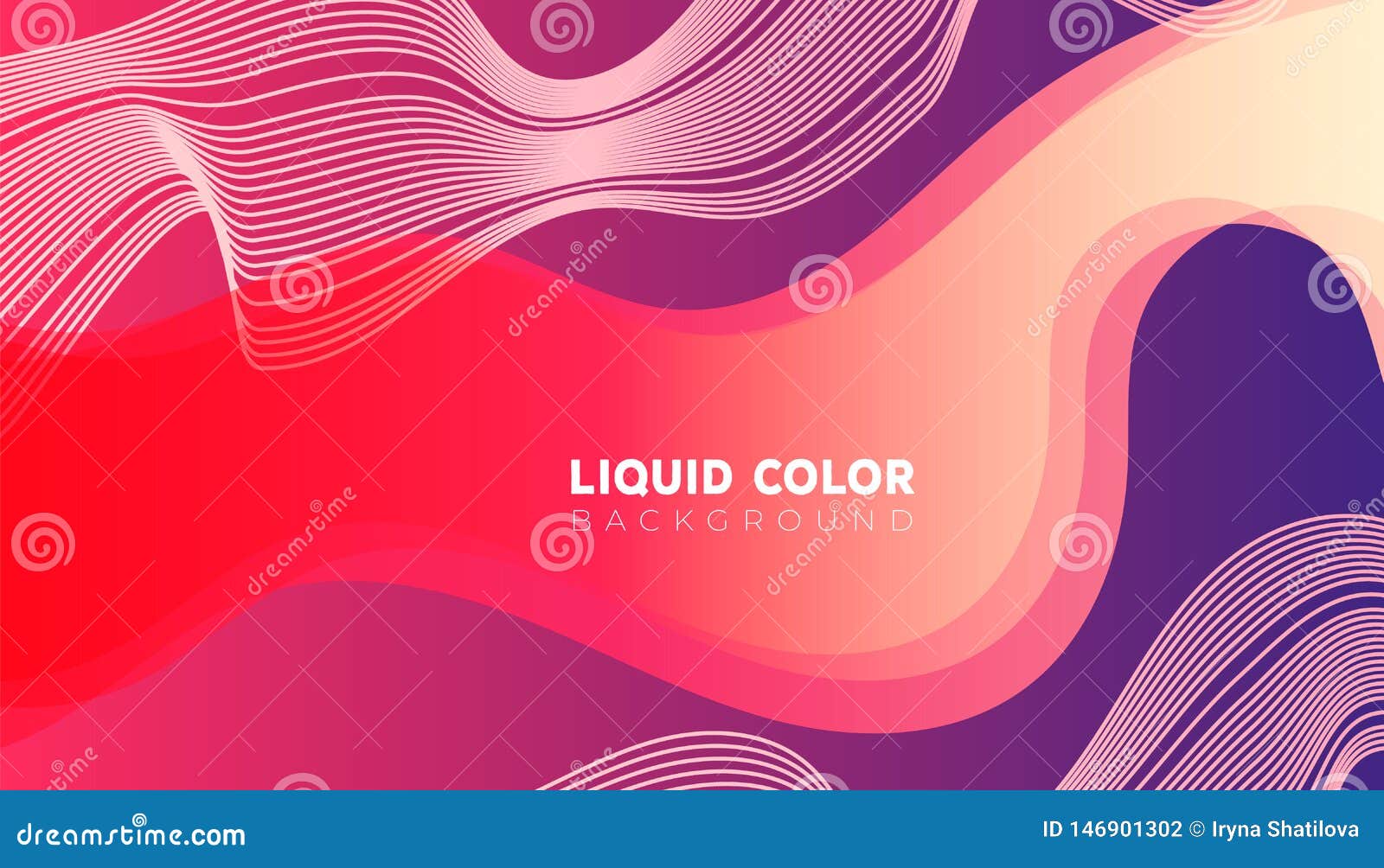 Abstract Modern Liquid Gradient Waves Sale Banner Stock Photo - Image ...