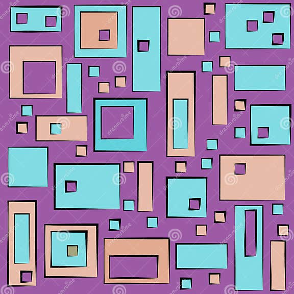 Modern Colorful Geometric Pattern in Square and Rectangular Style ...