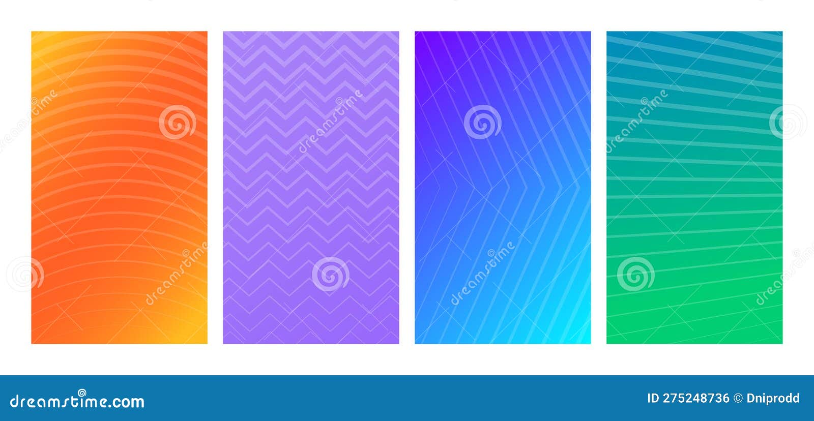 Modern Colorful Gradient Background with Lines Stock Vector ...