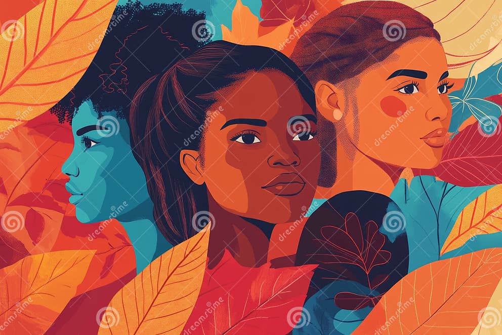 Modern, Colorful Illustration with Different Forms Merging into Each ...