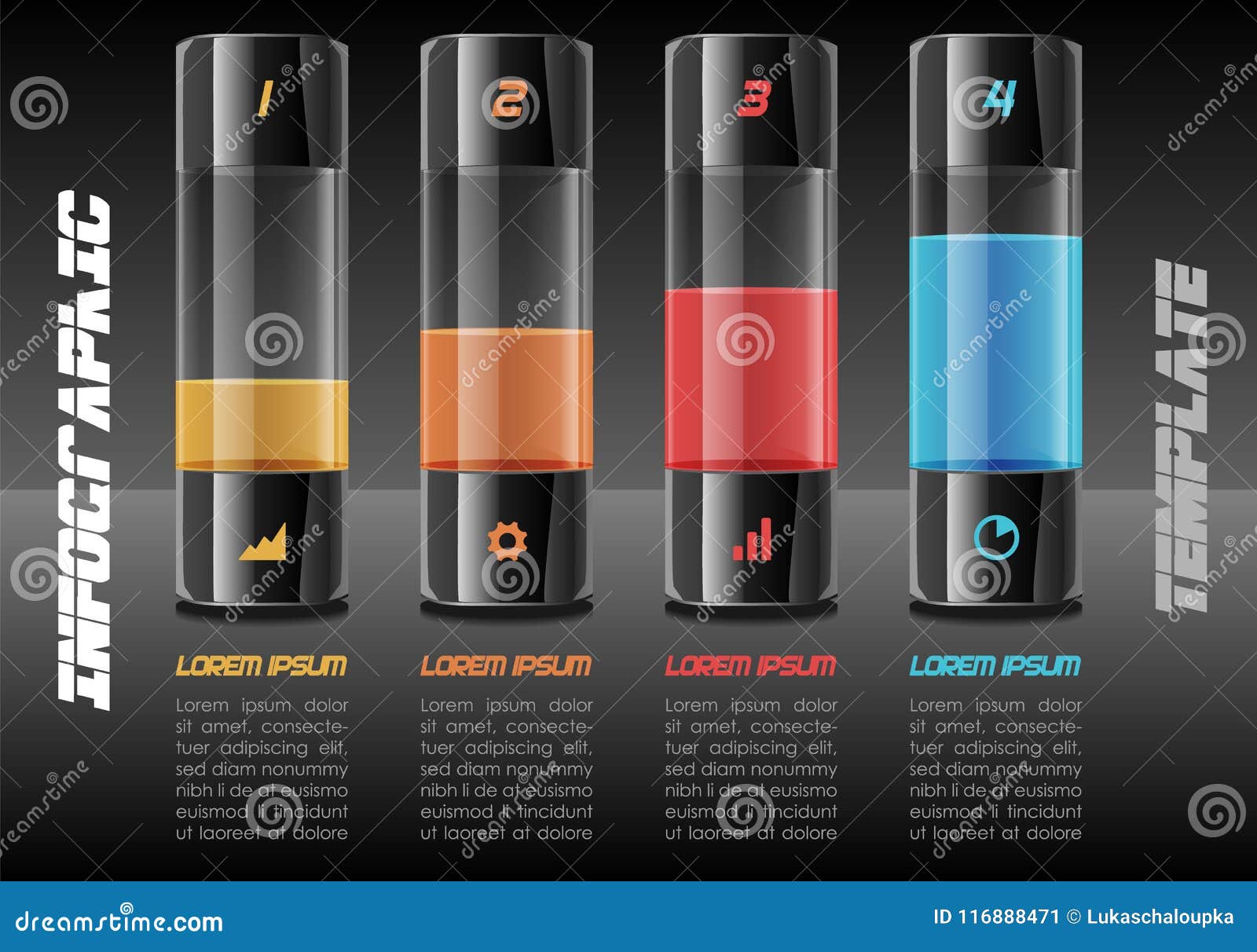 3d Arrow Cylinders Cartoon Vector | CartoonDealer.com #34604199