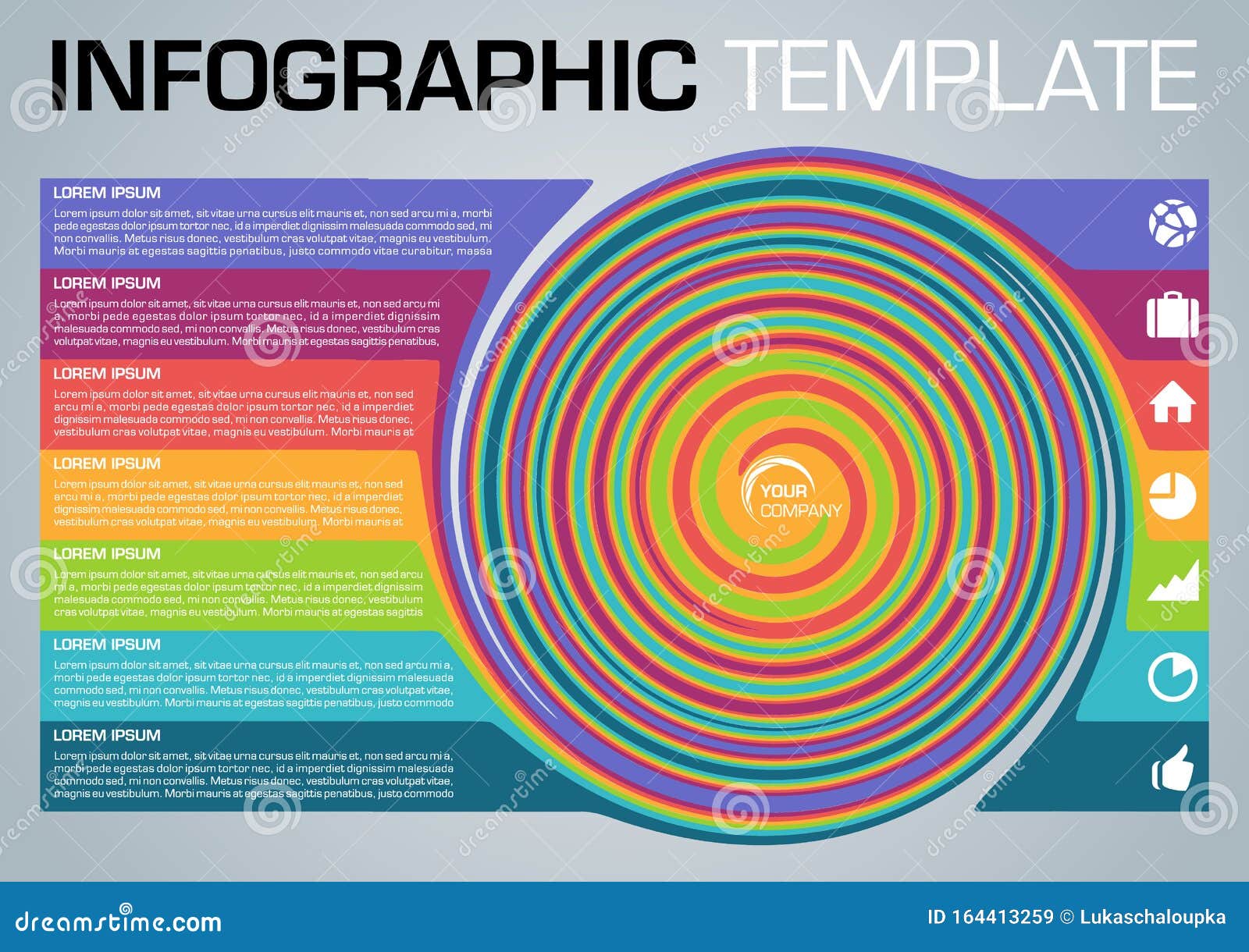 Colorful Infographics Diagram Chart Stock Image | CartoonDealer.com ...
