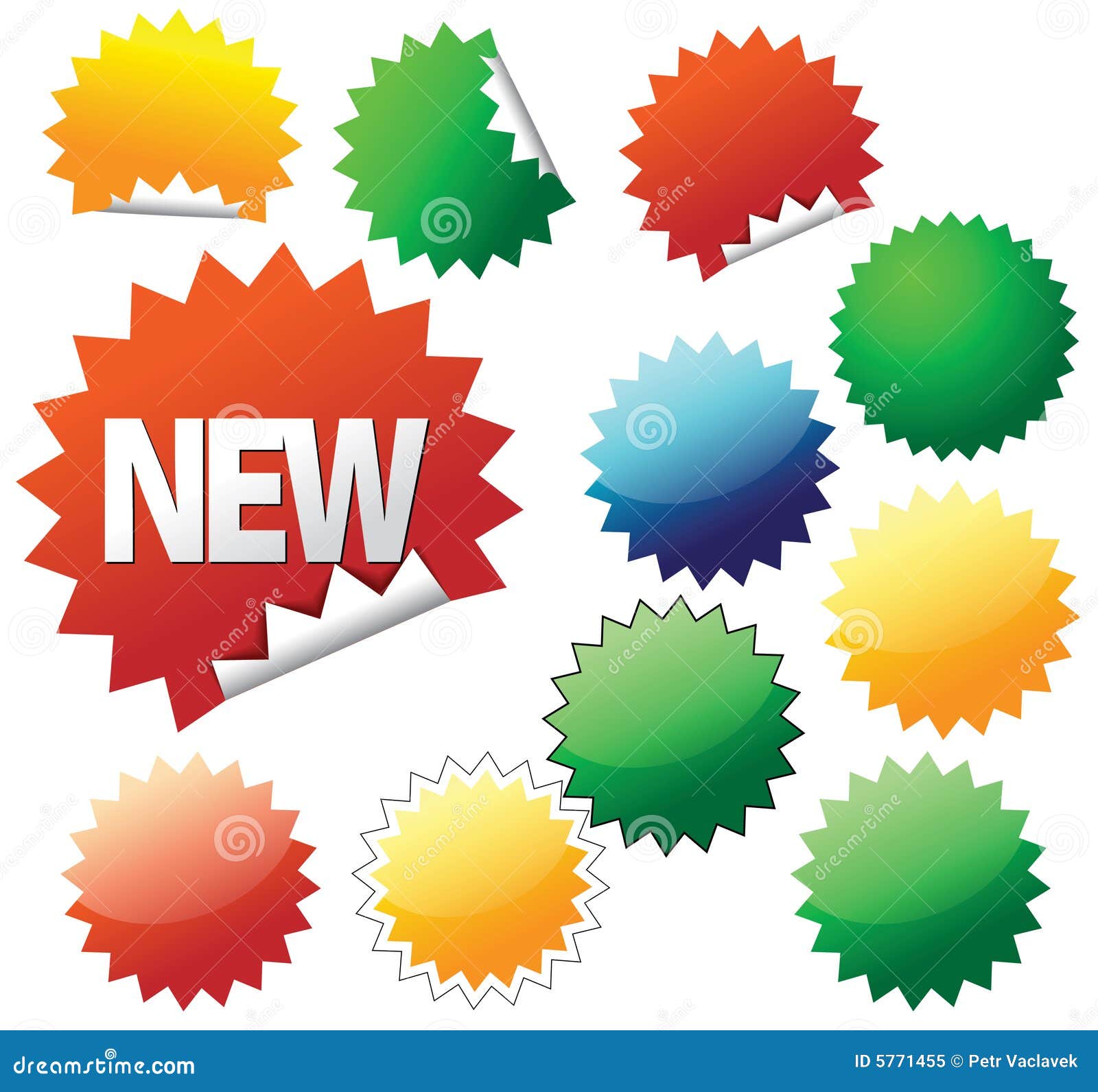 Modern colorful labels stock vector. Illustration of advertisement ...