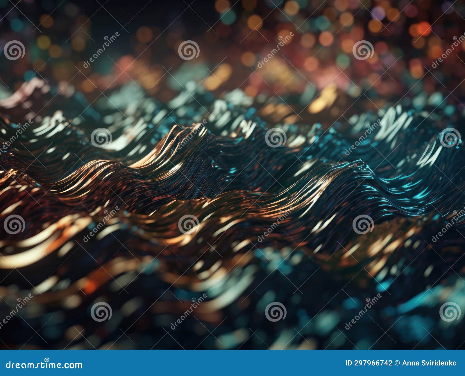 Modern Colorful Metalic Wave Stripes Pattern Background Stock ...