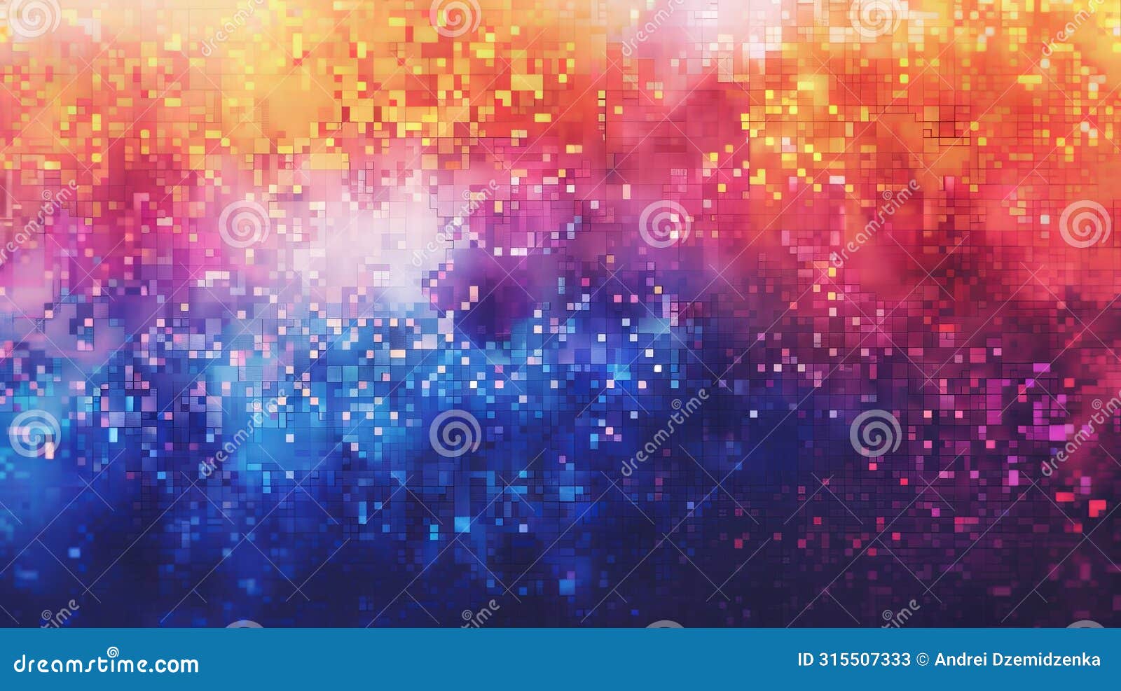 Modern Colorful Pixelated Background, Design Element Stock Image ...