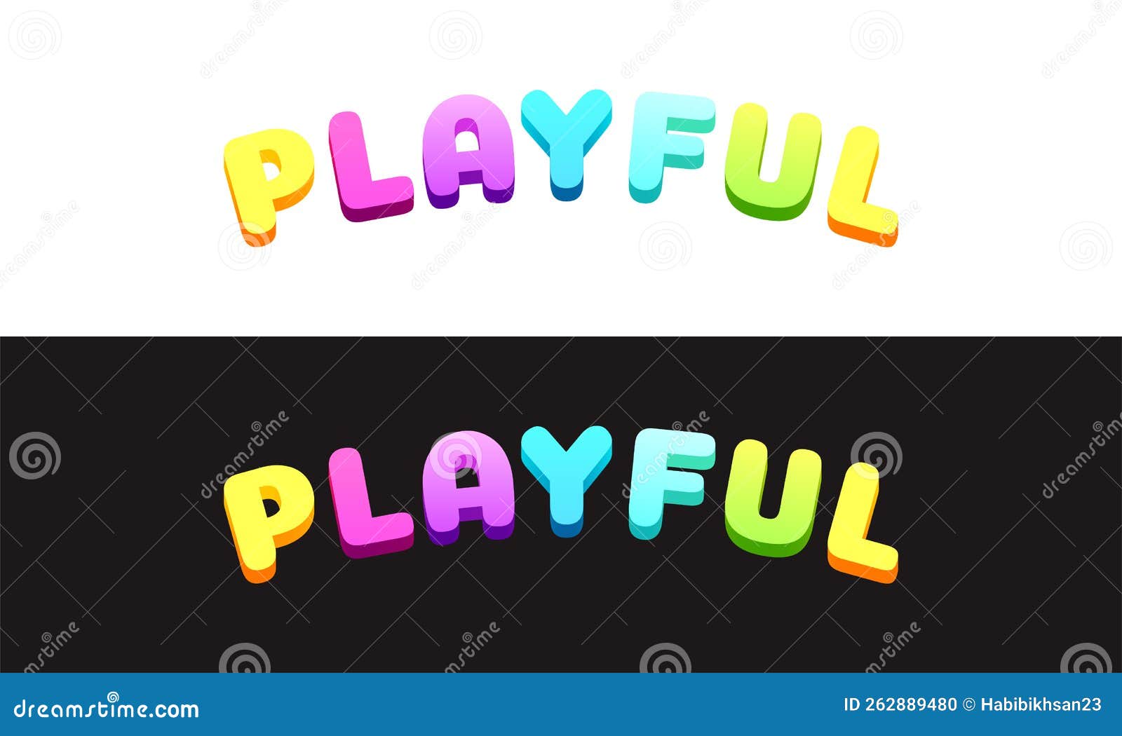 Modern Colorful Playful Logotype Vector, Playful Background ...