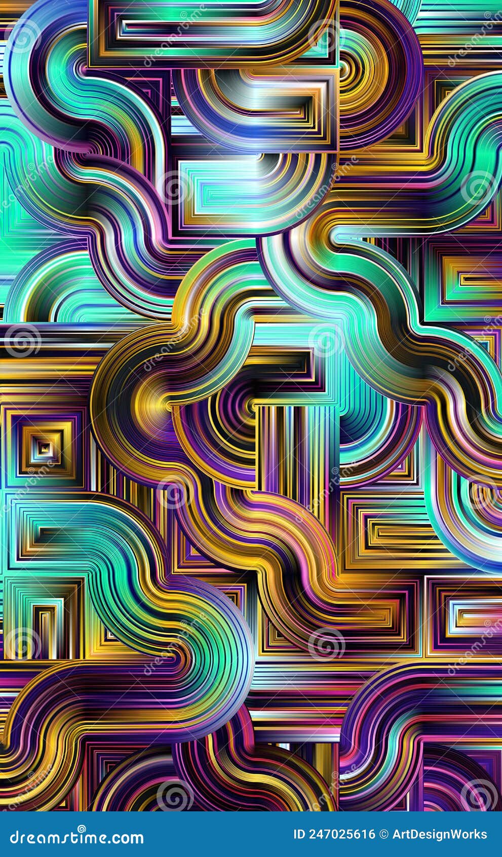 Modern Colorful Powerful Pattern Background Design Stock Illustration ...