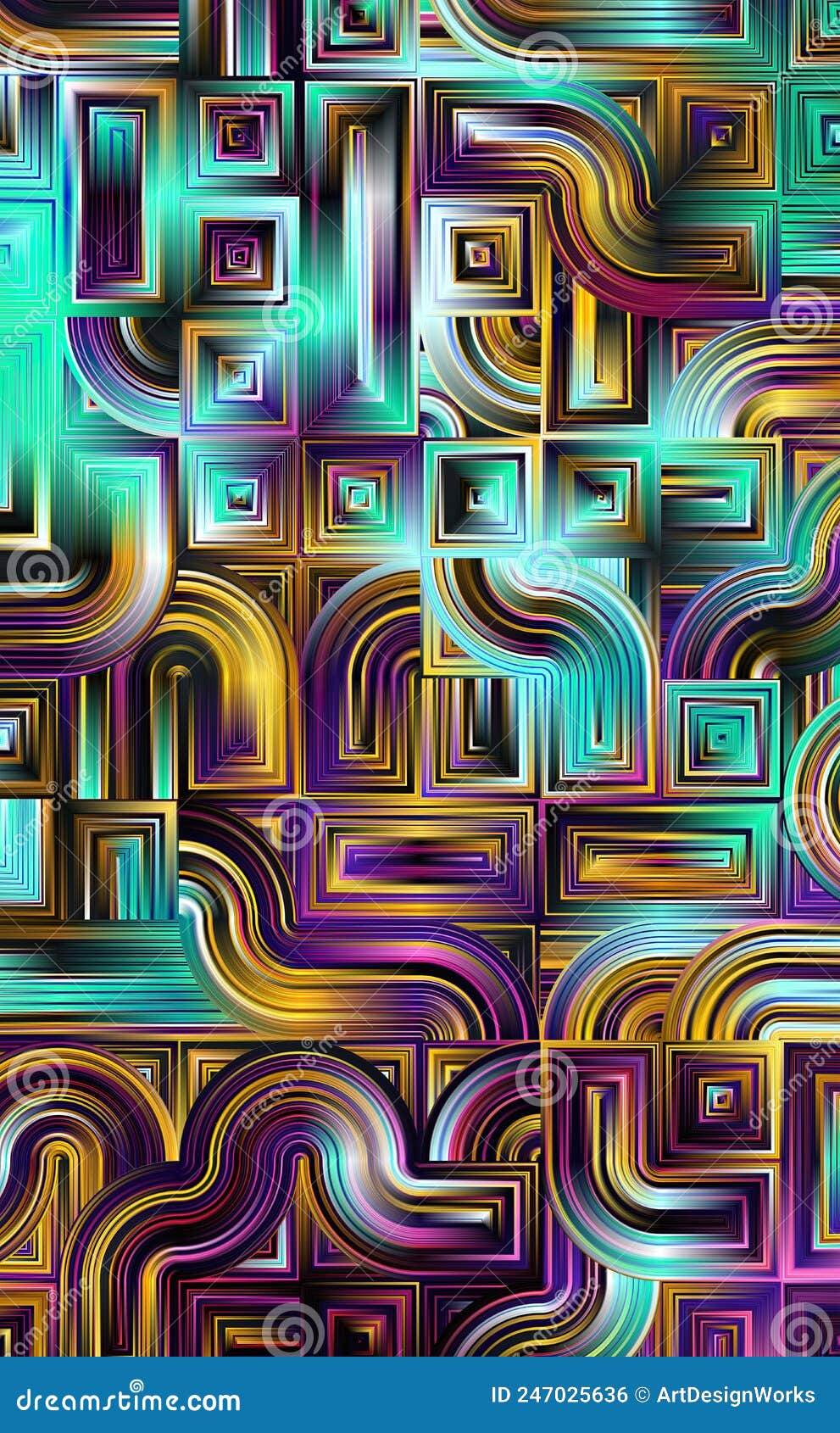 Modern Colorful Powerful Pattern Background Design Stock Illustration ...