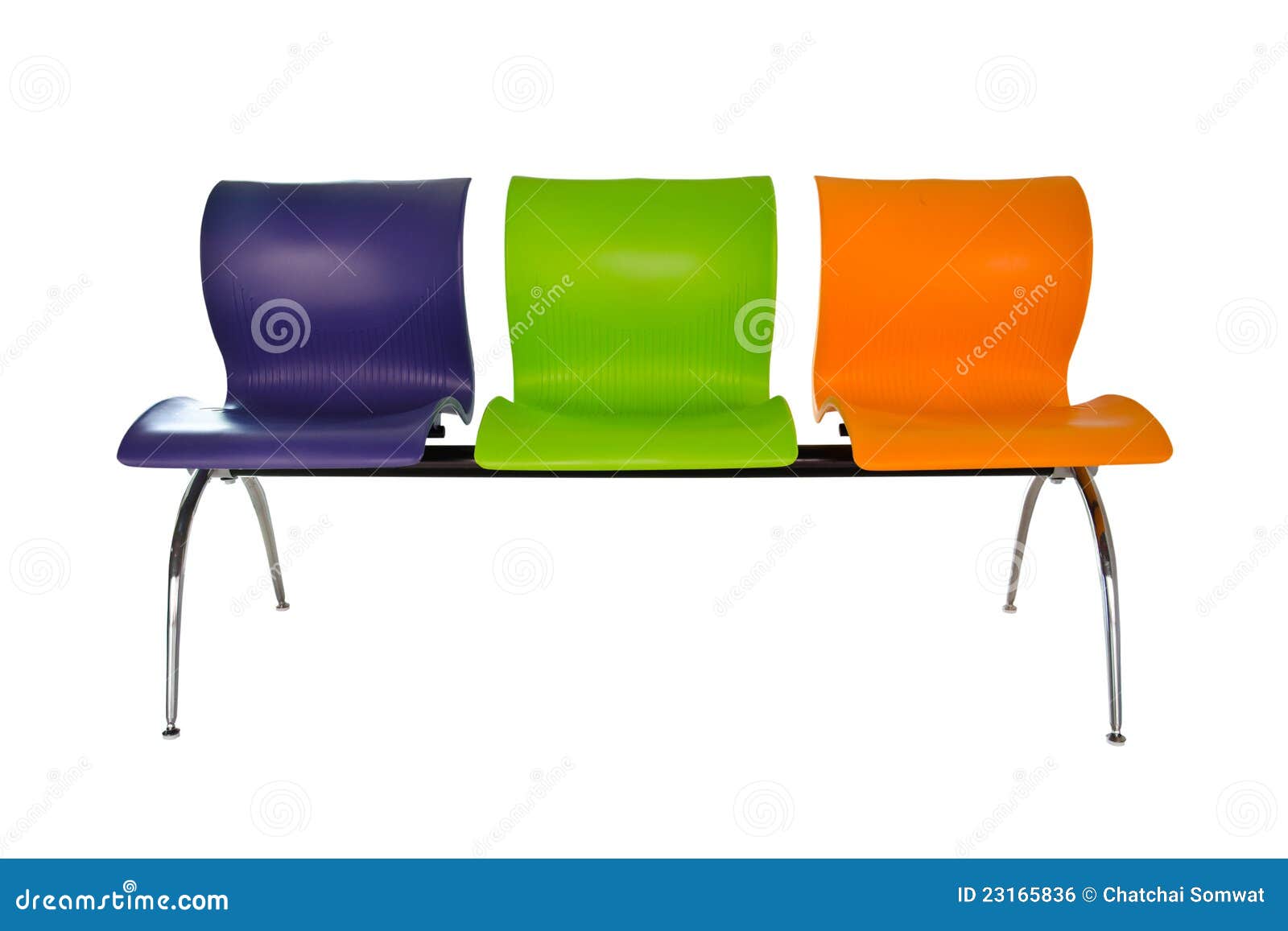 Modern colorful seats. stock photo. Image of floor, interior - 23165836