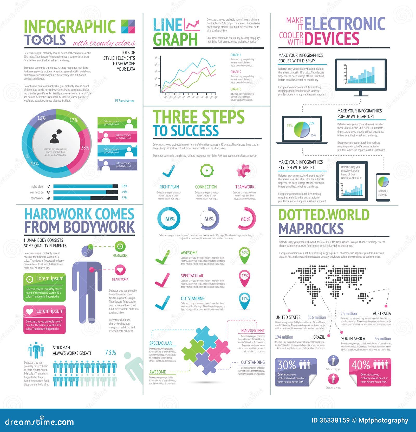 Modern Colorful Set of Infographic Elements Vector Stock Vector ...