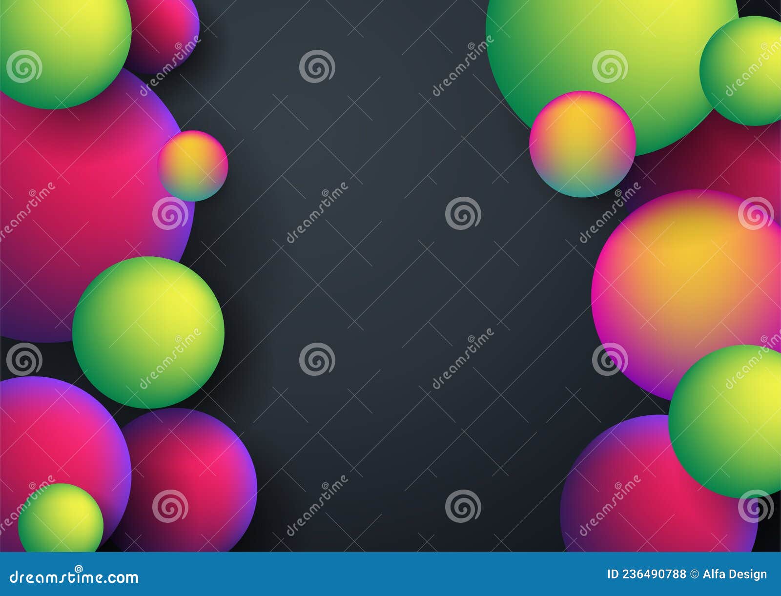 Modern Colorful Sphere 3d Abstract Background. Vector Abstract Graphic ...