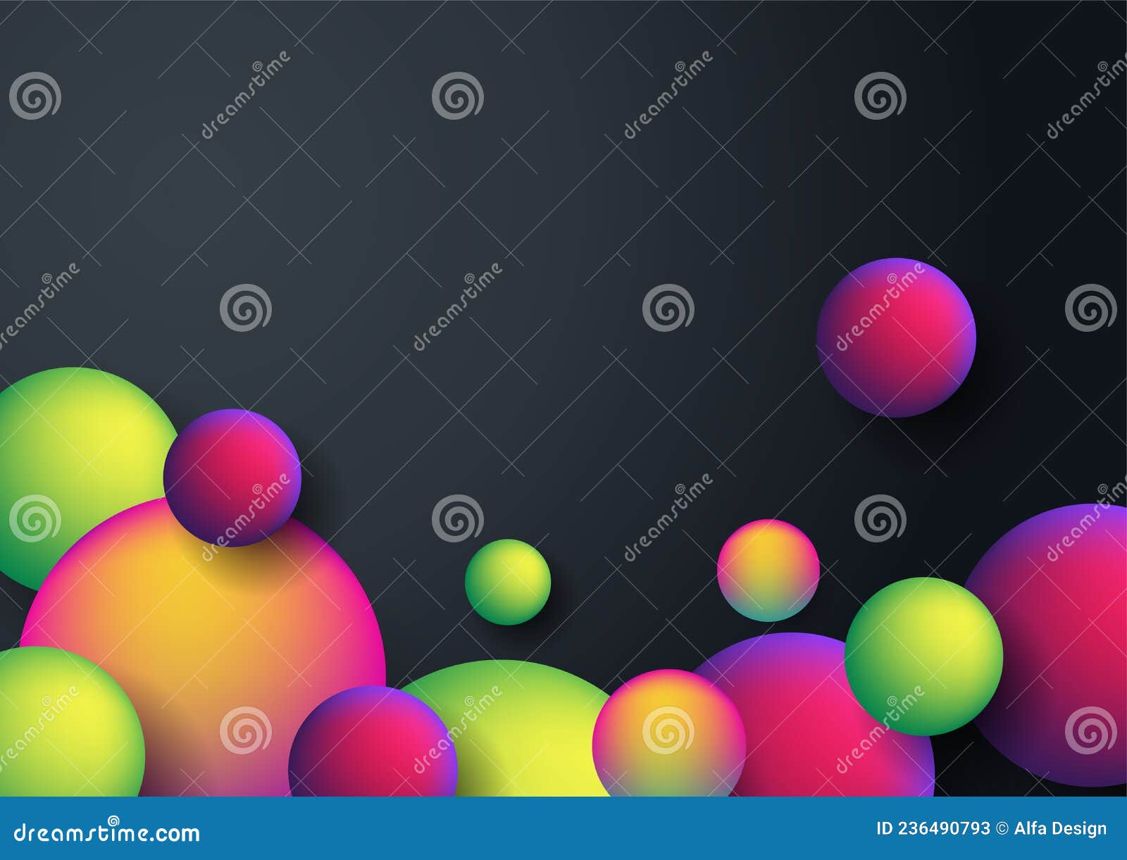Modern Colorful Sphere 3d Abstract Background. Vector Abstract Graphic ...