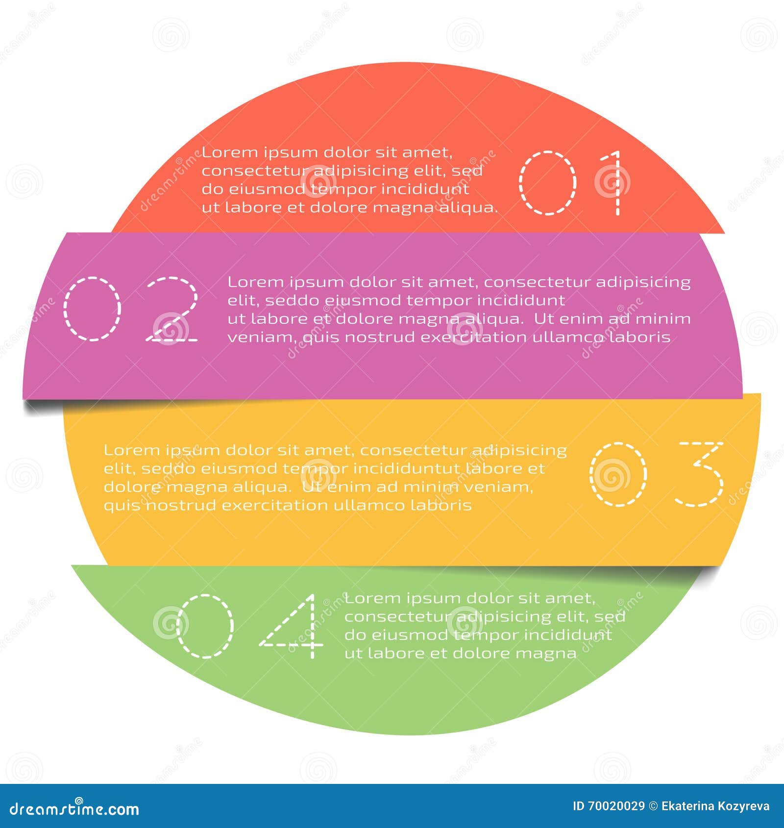 Modern Colorful Step by Step Design. Stock Illustration - Illustration ...