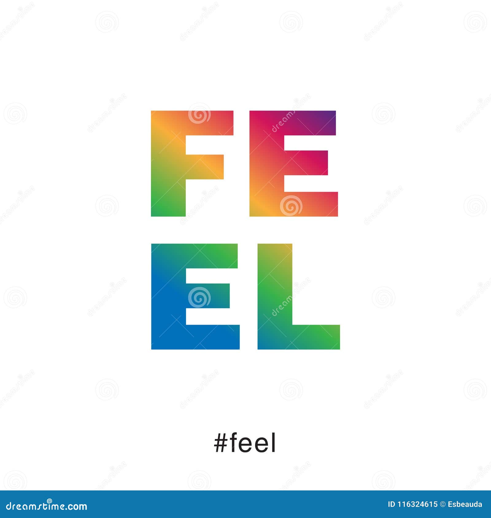 Modern Colorful Typographic Stock Vector - Illustration of futuristic ...