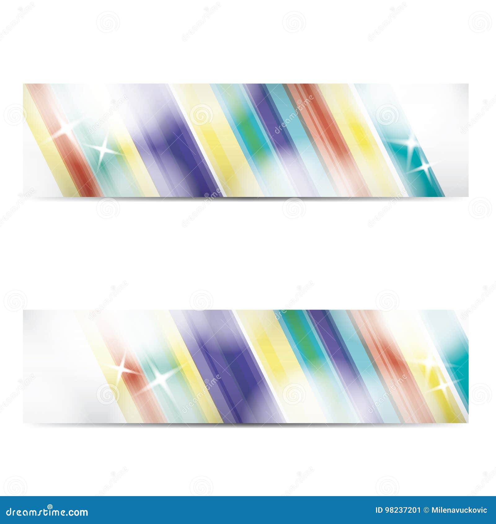 Modern and Colorful Web Banner Stock Vector - Illustration of ...