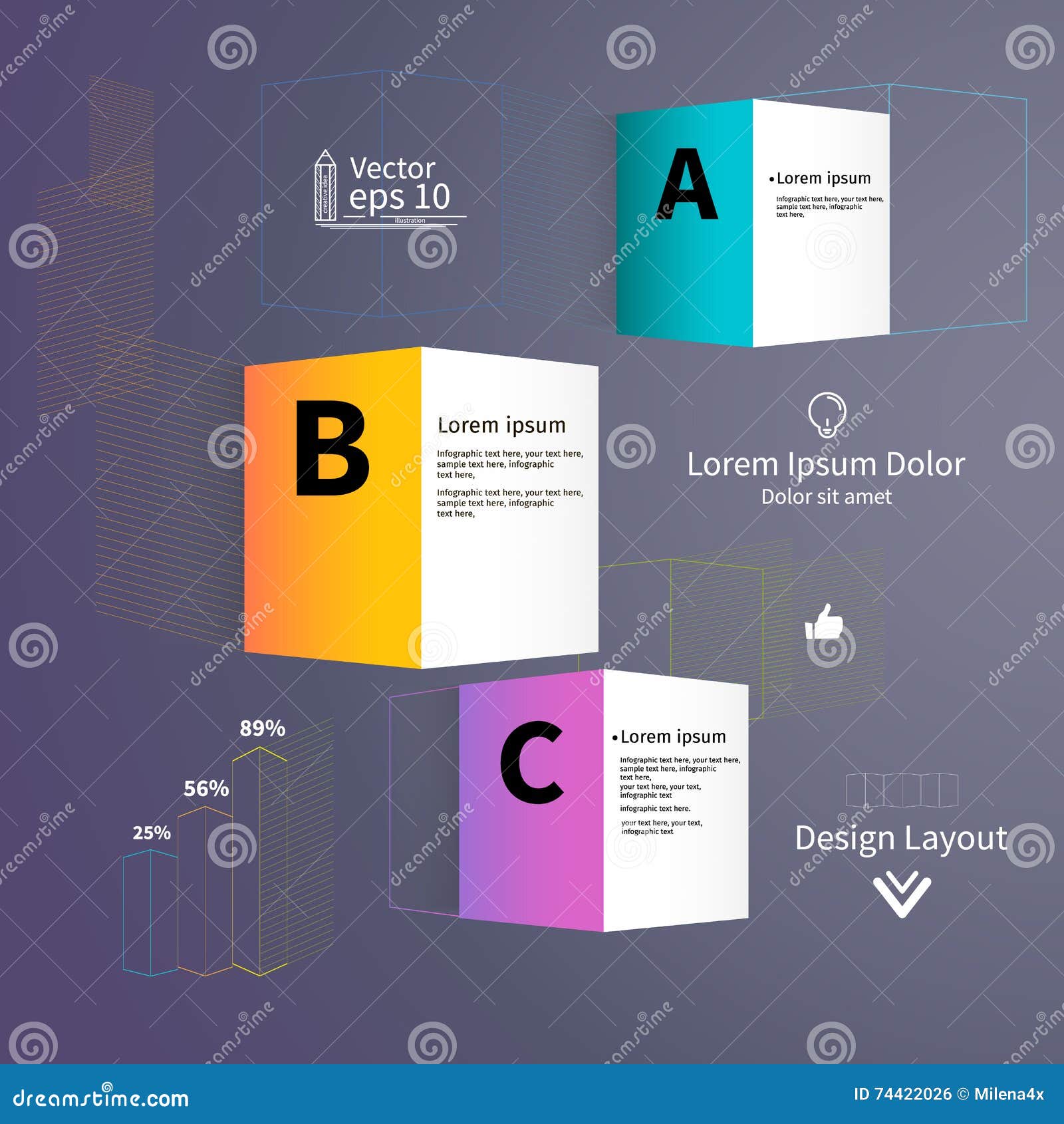 Modern Colors Layout Design, Background, Vector Stock Vector ...