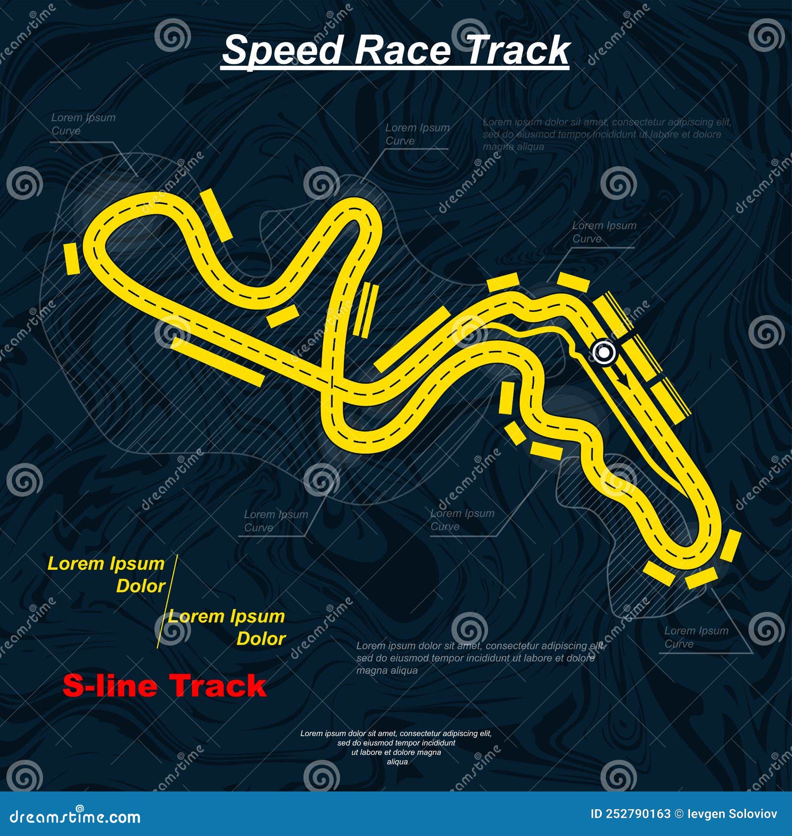 Modern Colour Race Track Background Stock Vector - Illustration of ...