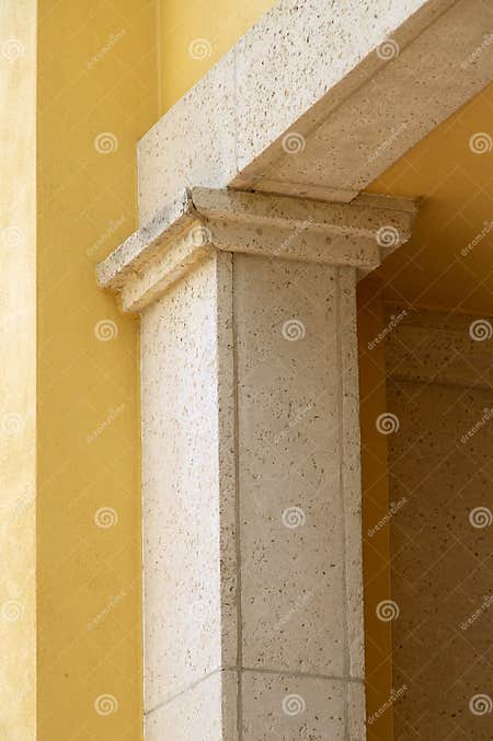 Modern Column Architectural Detail Stock Image - Image of florida ...