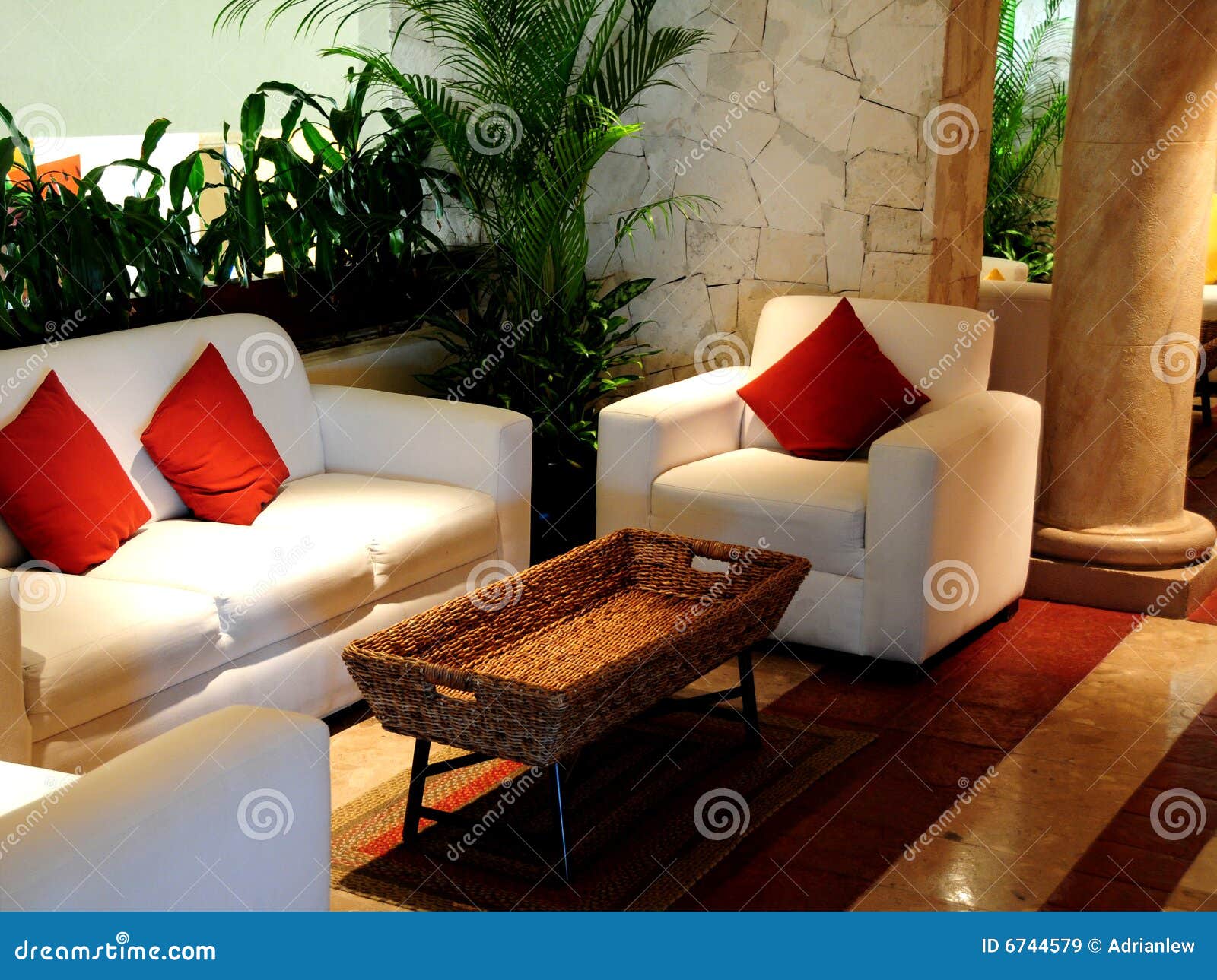 Modern comfortable room stock image. Image of area, furnishings - 6744579