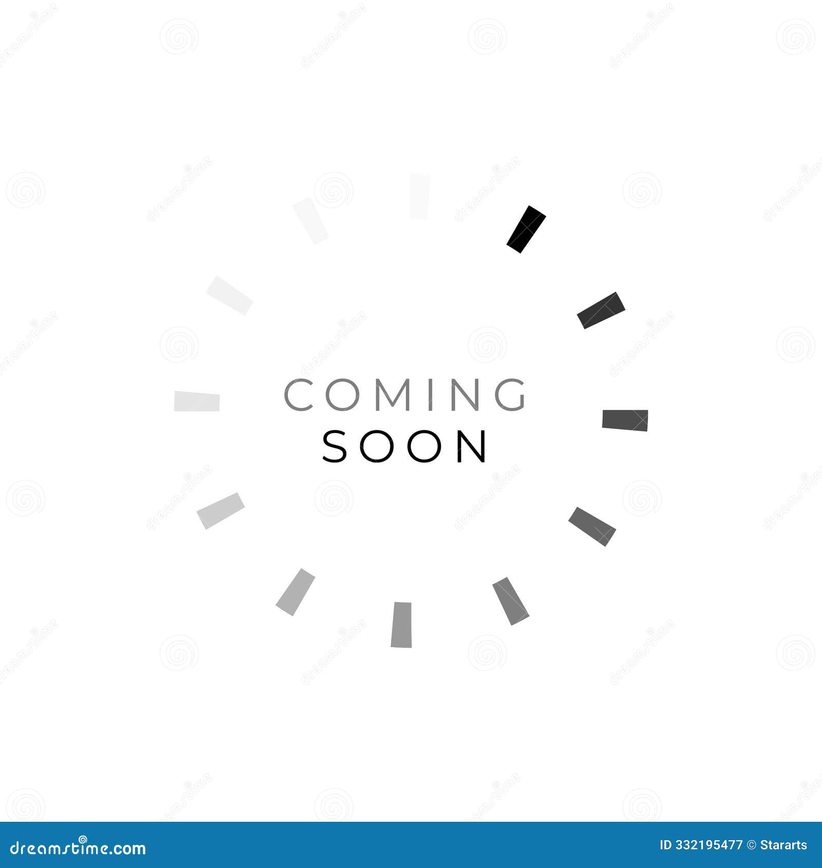 Modern Coming Soon Loading Icon Background Design Stock Vector ...