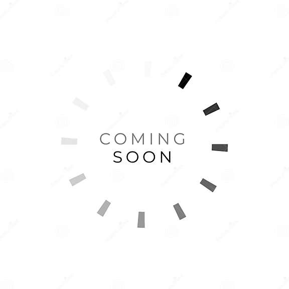 Modern Coming Soon Loading Icon Background Design Stock Vector ...