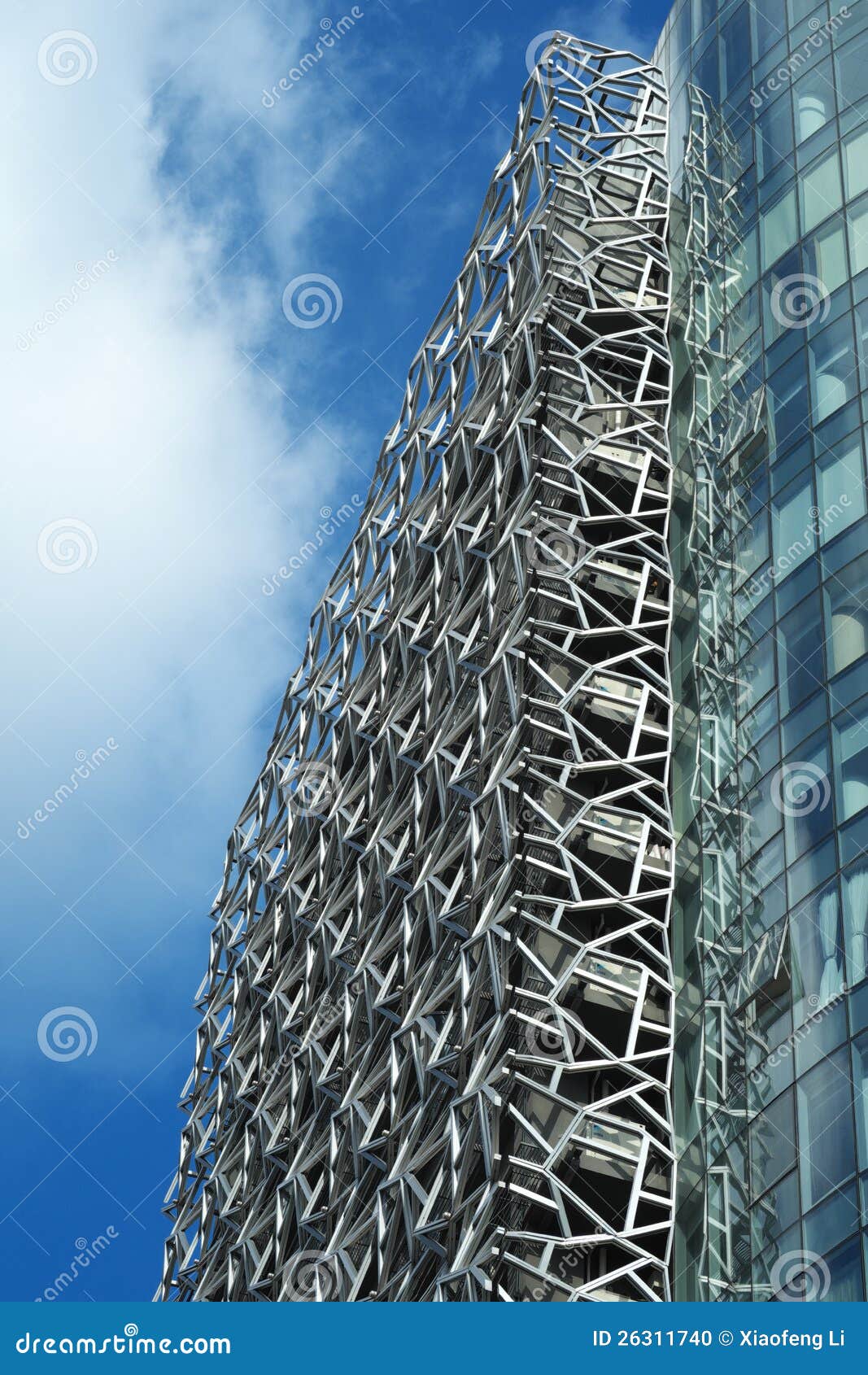 Modern Commercial Architecture Steel Supports Stock Photo - Image of ...