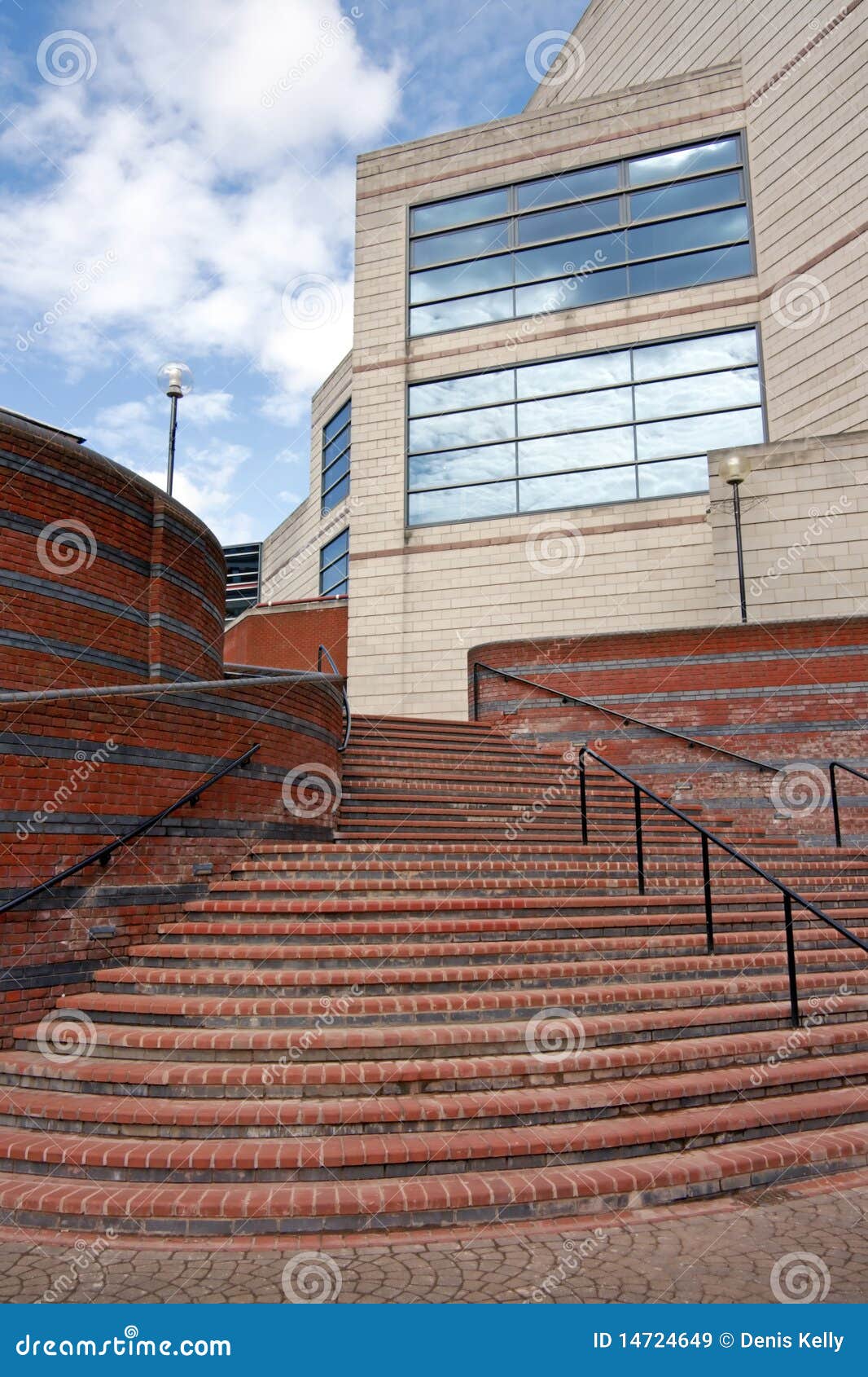 Steps To Modern Commercial Building Stock Image - Image of architecture ...