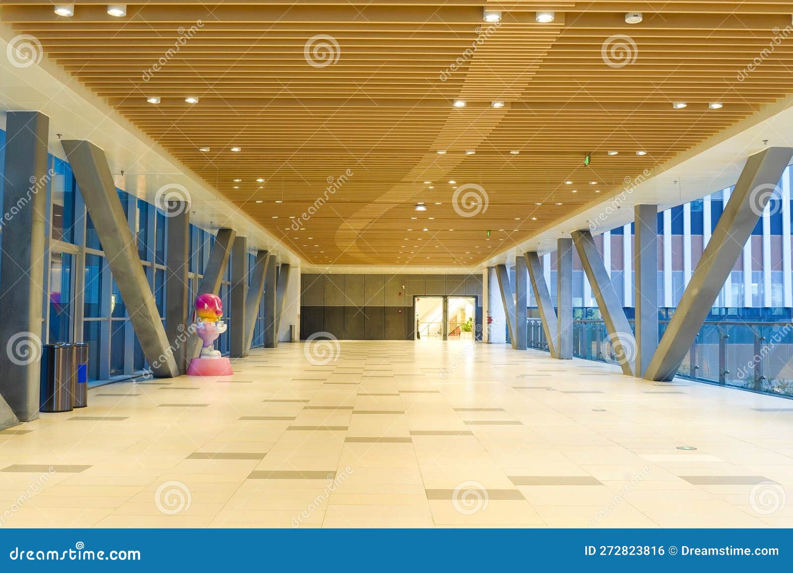 Modern Commercial Building Construction Empty Space Stock Photo - Image ...
