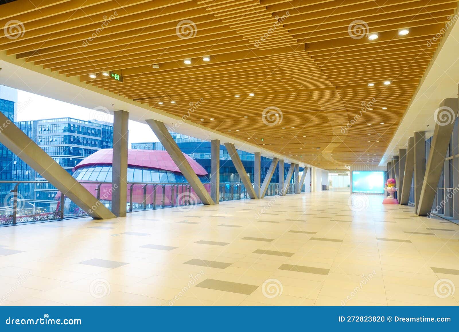 Modern Commercial Building Construction Empty Space Stock Photo - Image ...