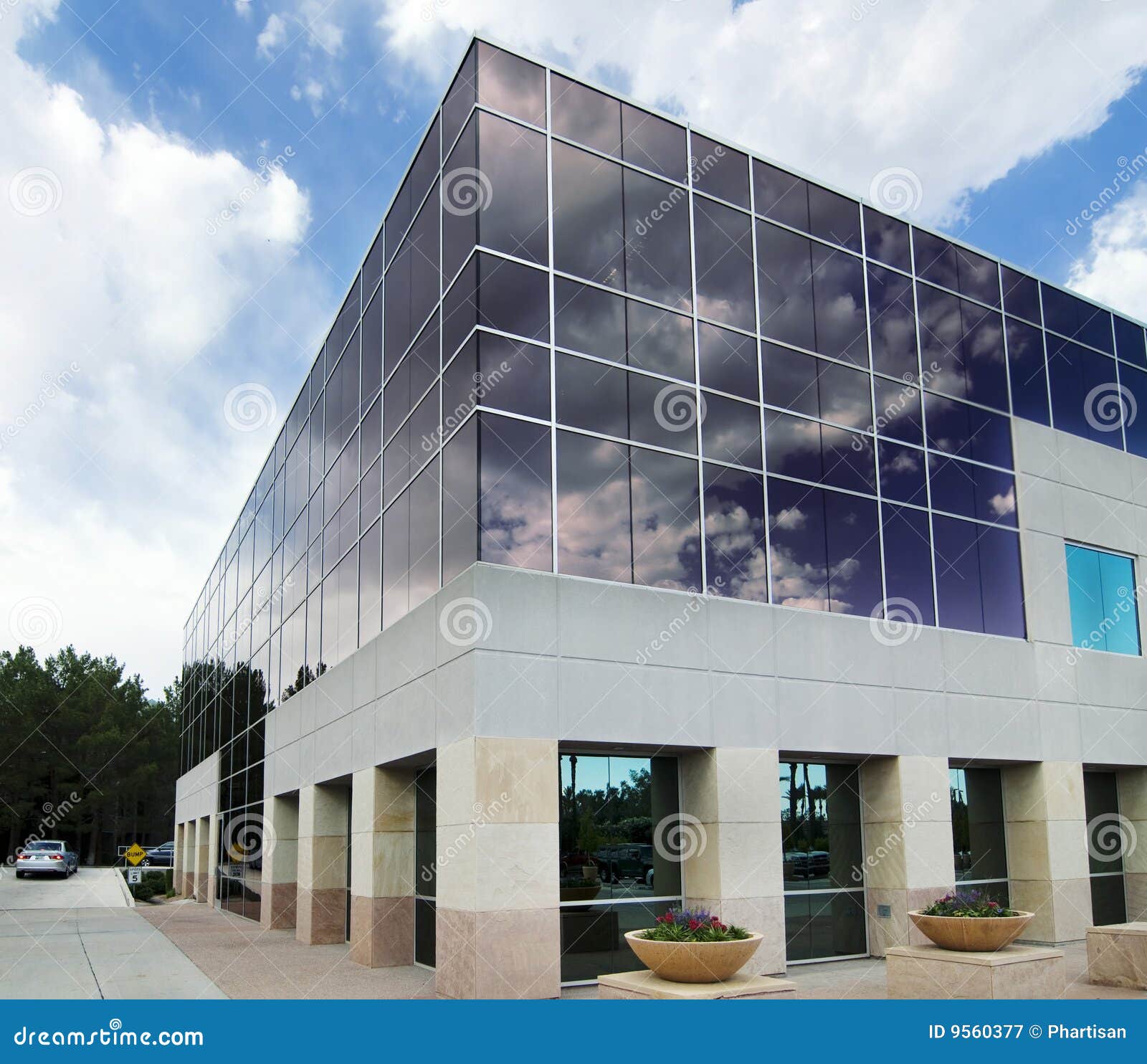 Modern Commercial Building Facility Stock Image - Image of enterprise ...