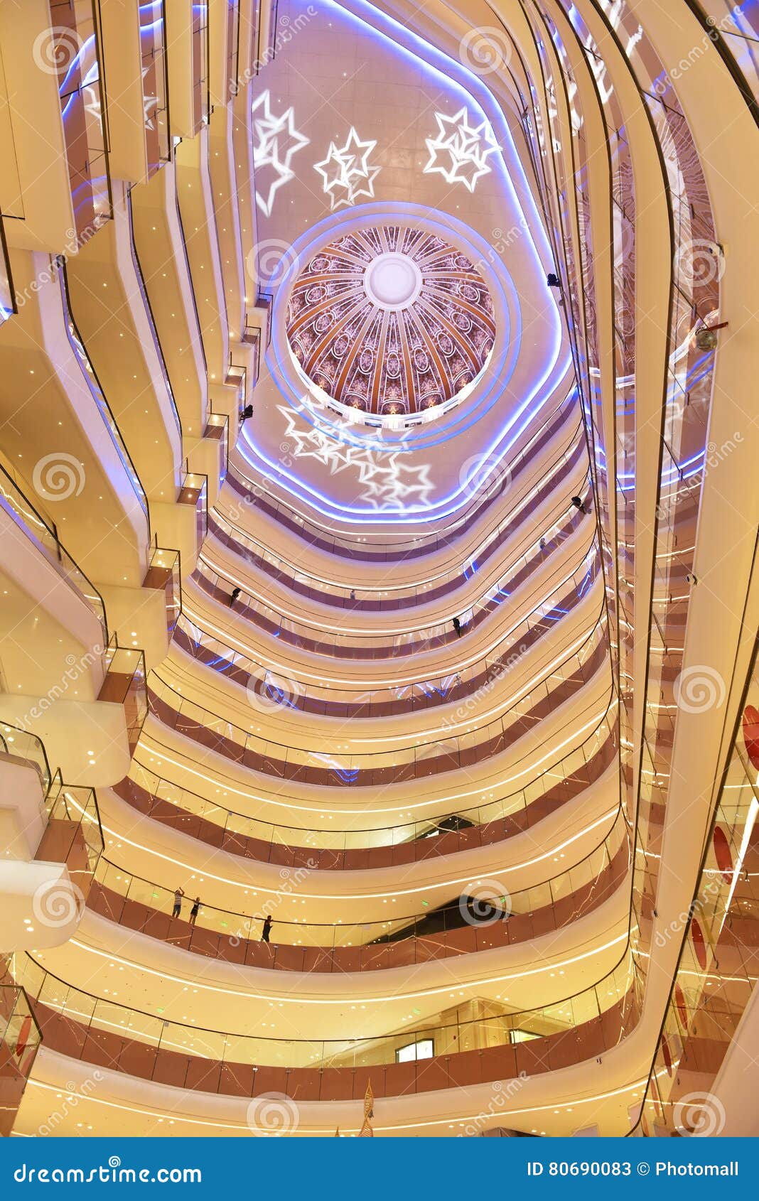 Modern Commercial Building Interior Stock Image - Image of design ...