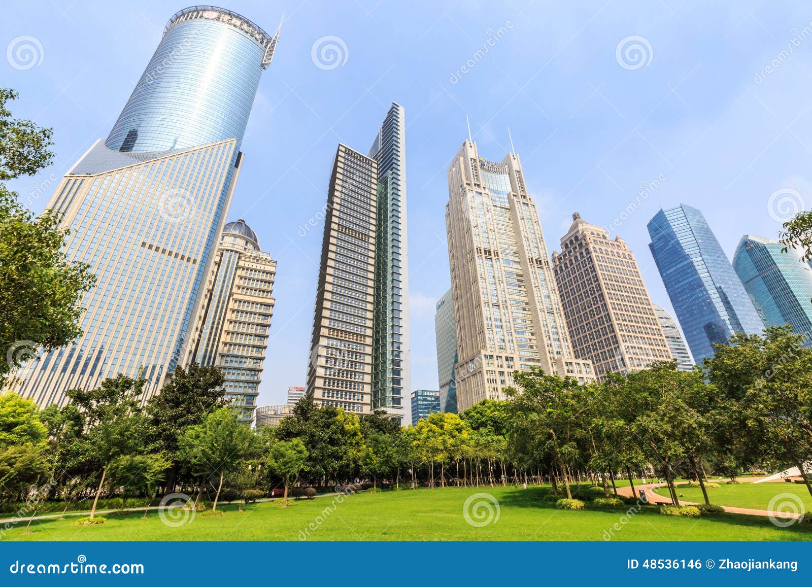 Modern Commercial Building Scene in Shanghai Editorial Photo - Image of ...