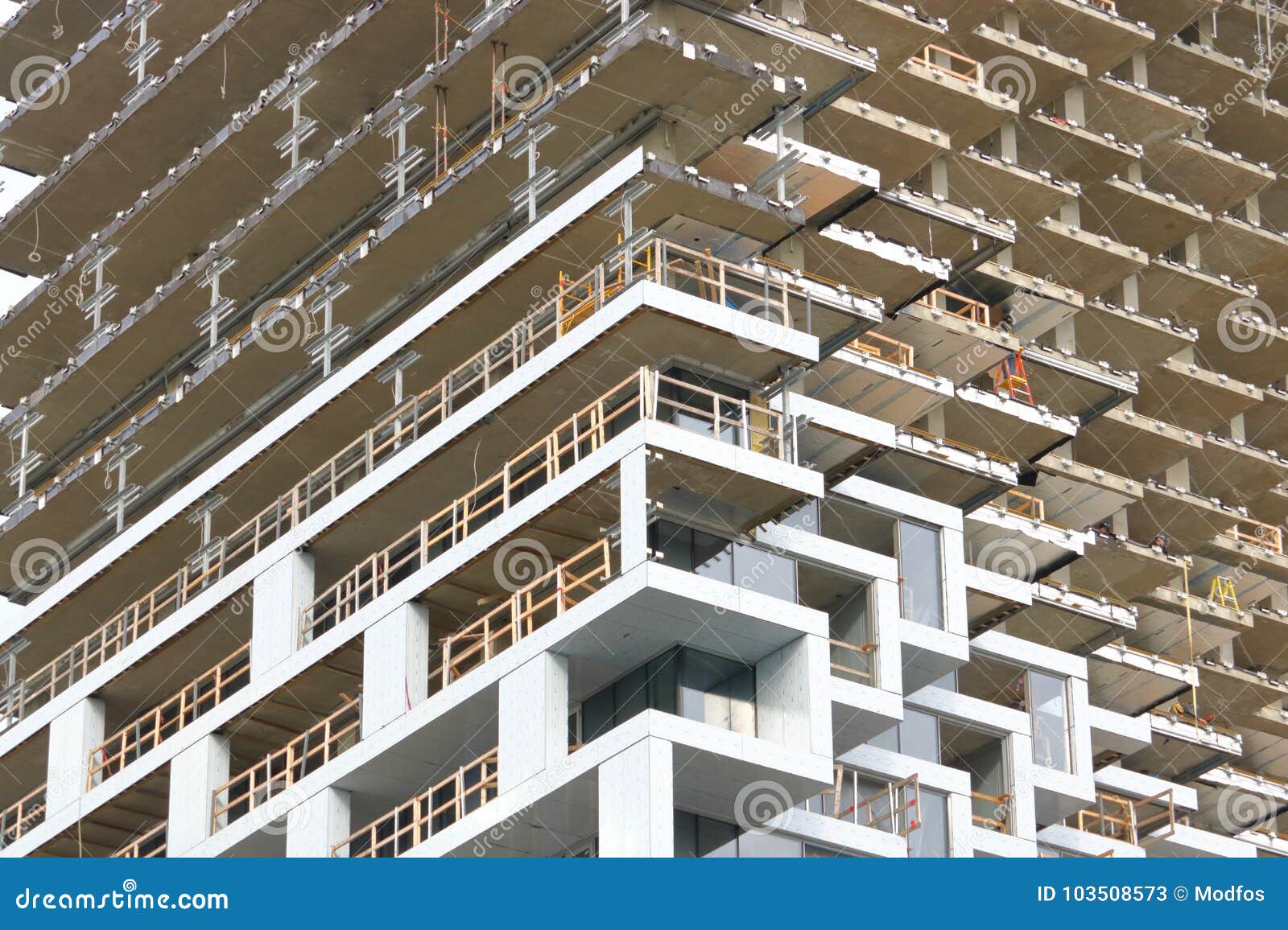 Modern Communal Structure Under Construction Stock Image - Image of ...