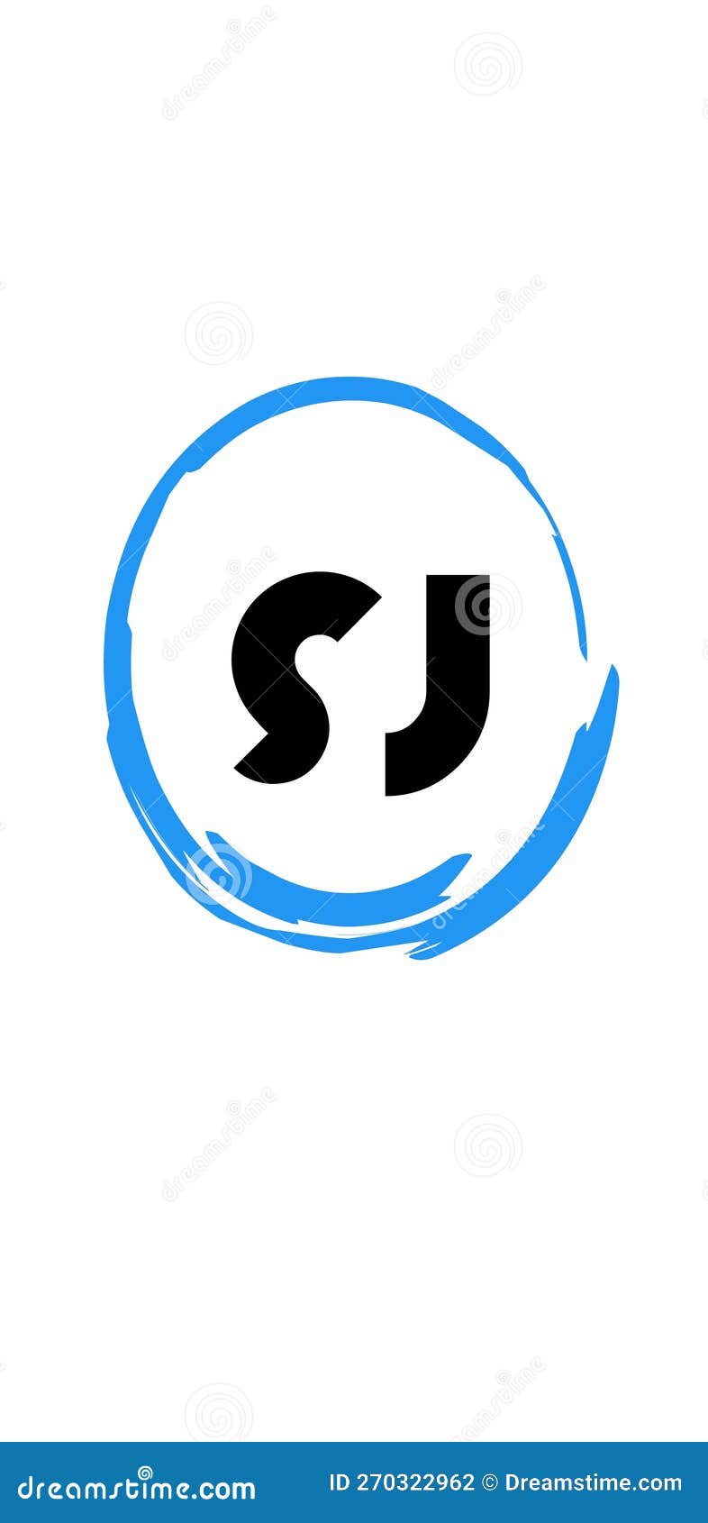 Modern Communication with a Blue Font Logo Stock Illustration ...