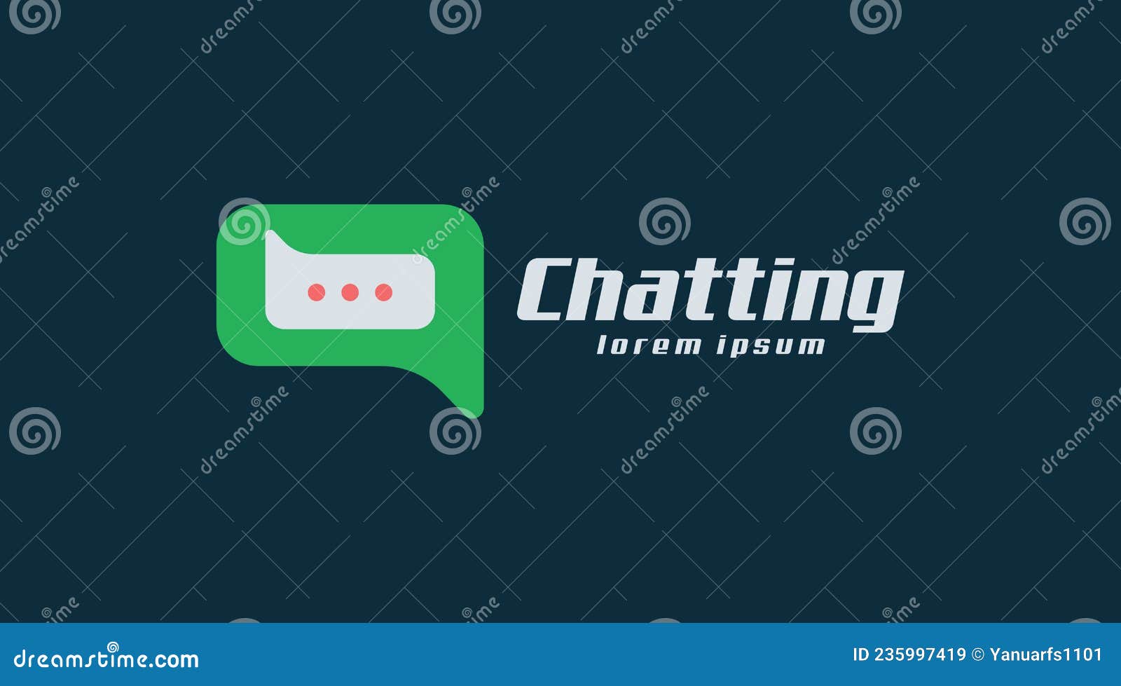 Modern Communication Logo Vector. Chatting Logo Template Vector Stock ...