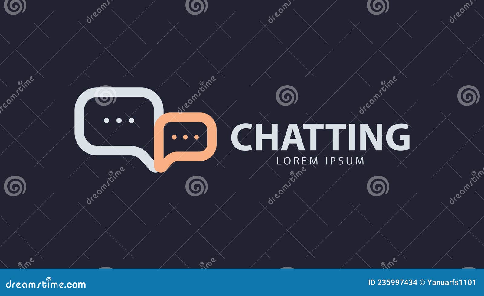 Modern Communication Logo Vector. Chatting Logo Template Vector Stock ...