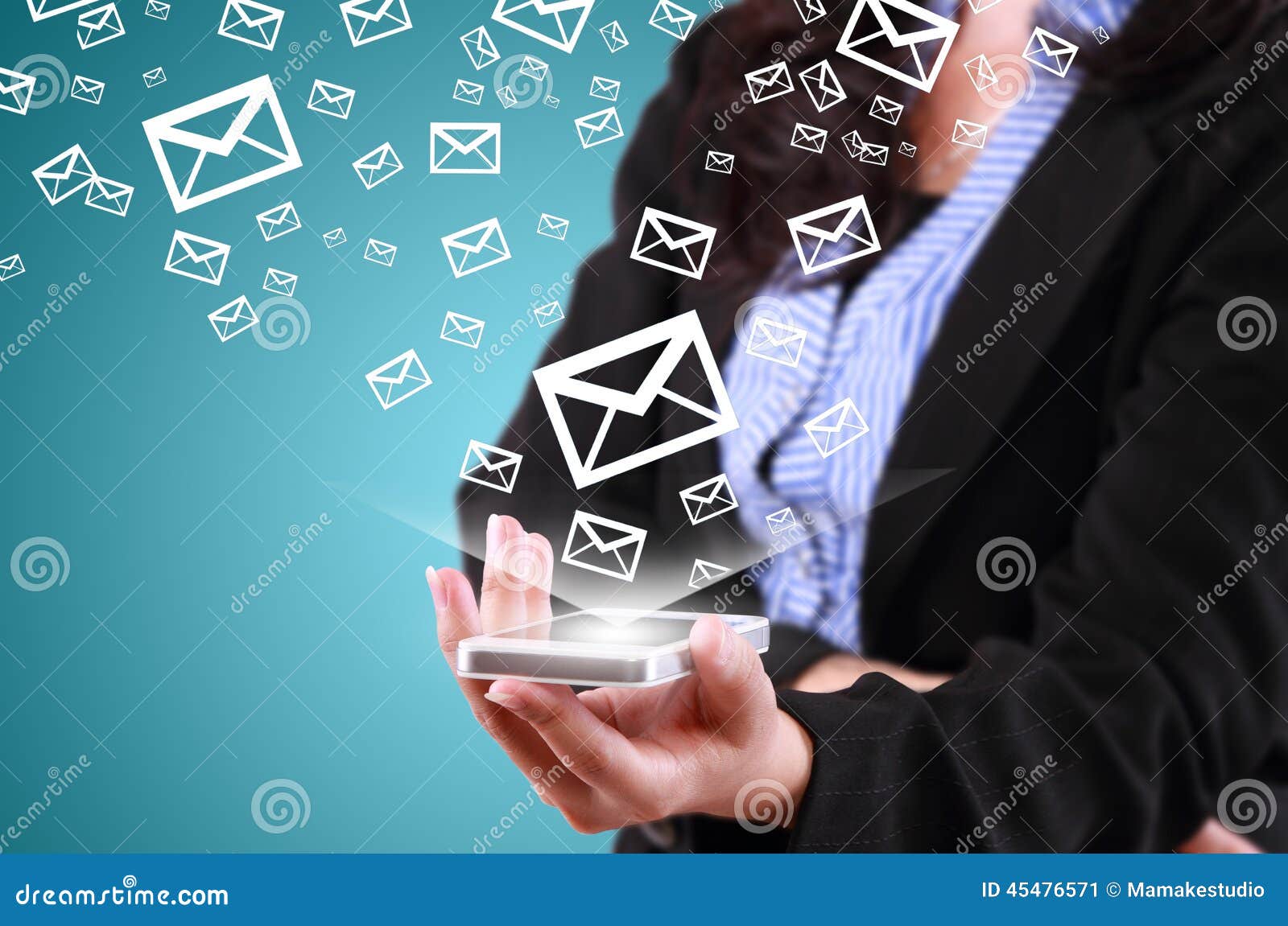 Modern Communication Technology Mobile Phone Stock Image - Image of ...