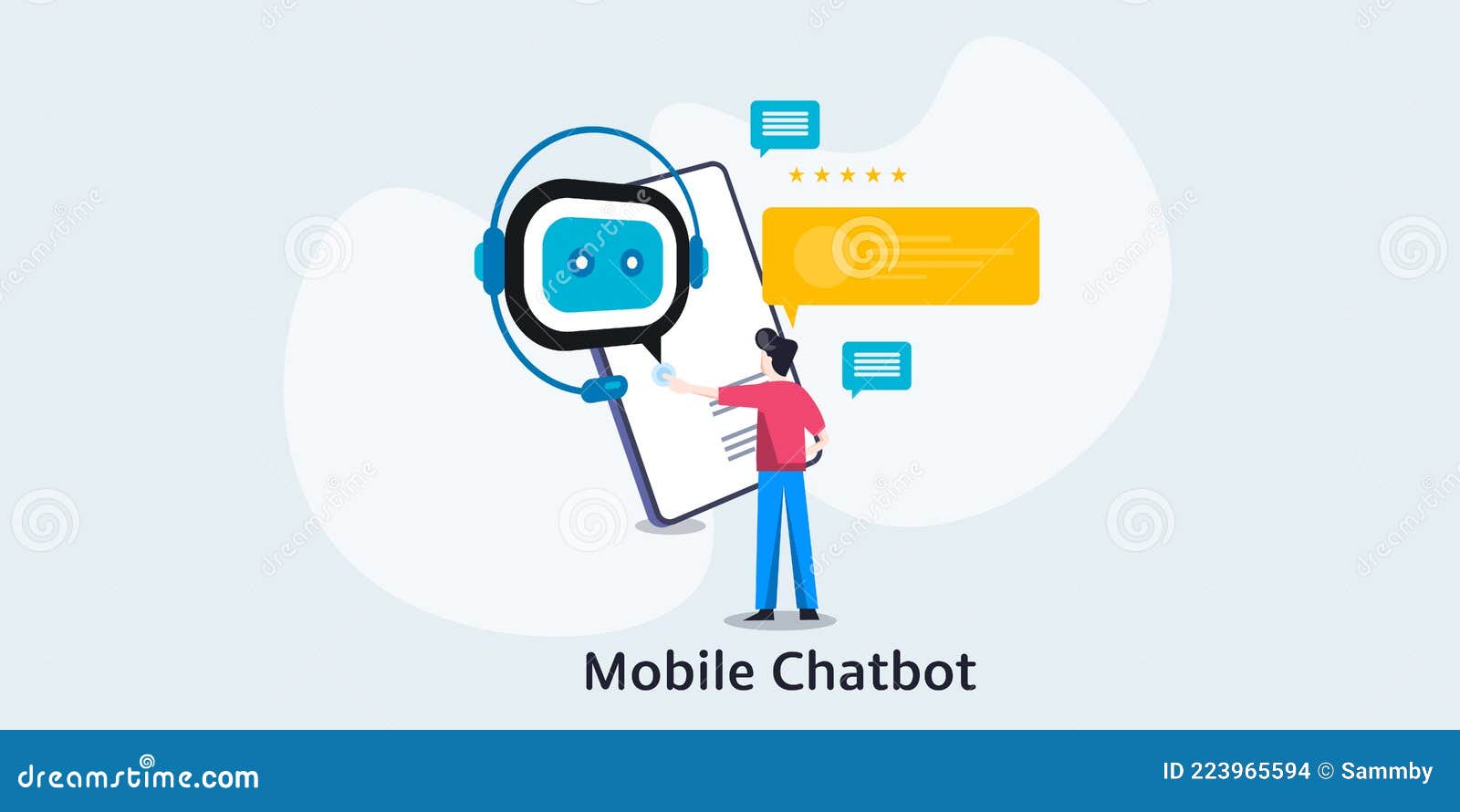 Chatbot Interaction with Customers, Intelligent Chatbot Helping People ...