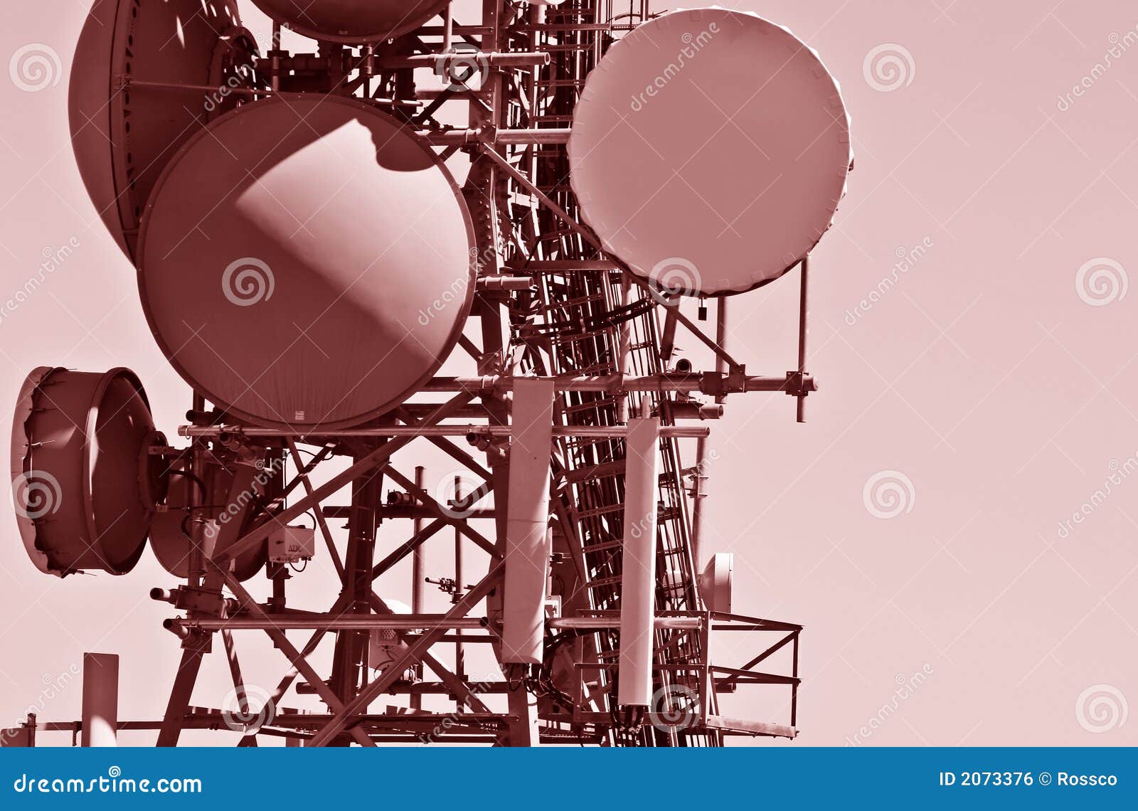 Modern Communication Tower stock photo. Image of microwave - 2073376