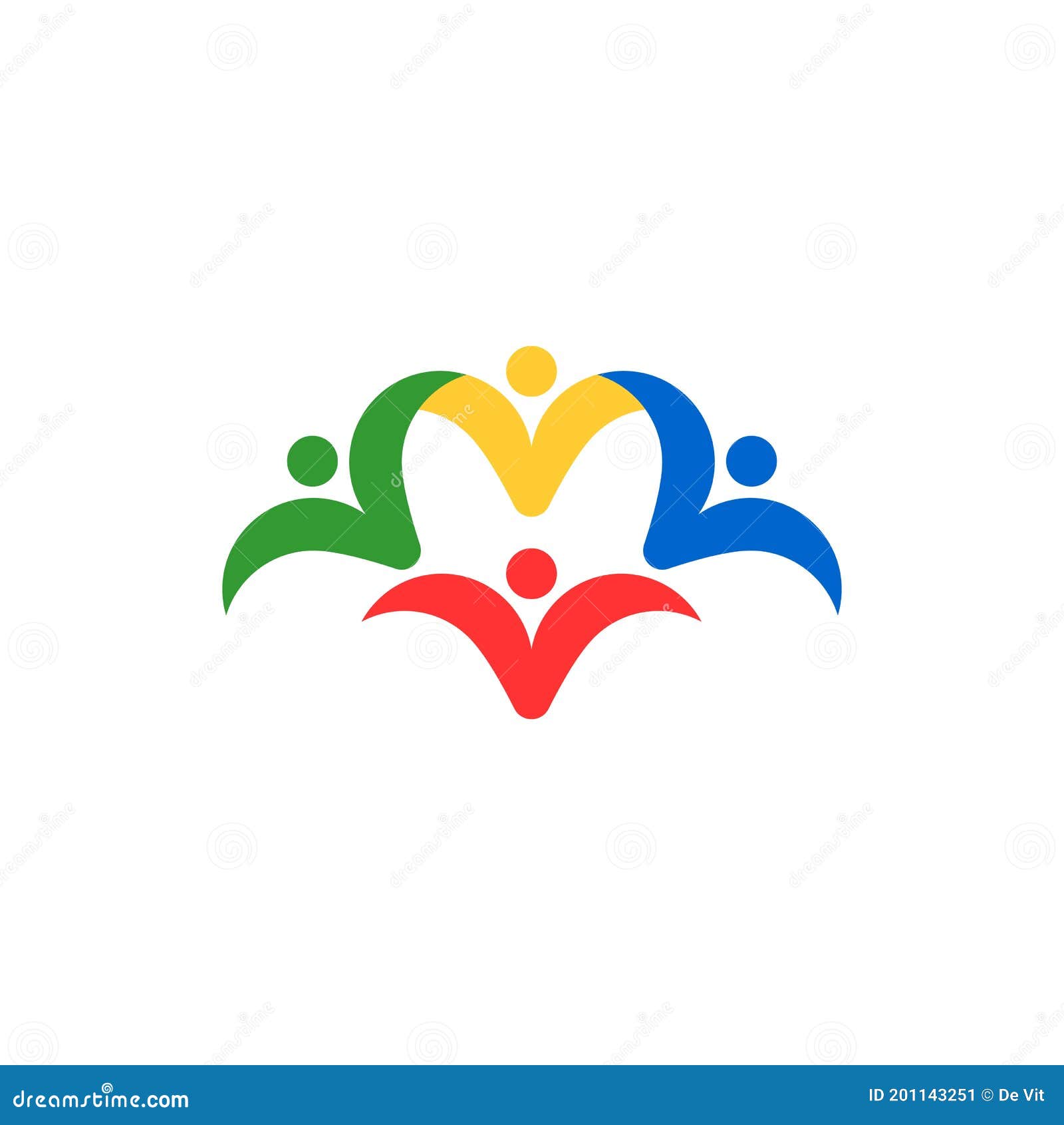 Modern Community Logo Desain Stock Image - Image of holding, logotype ...