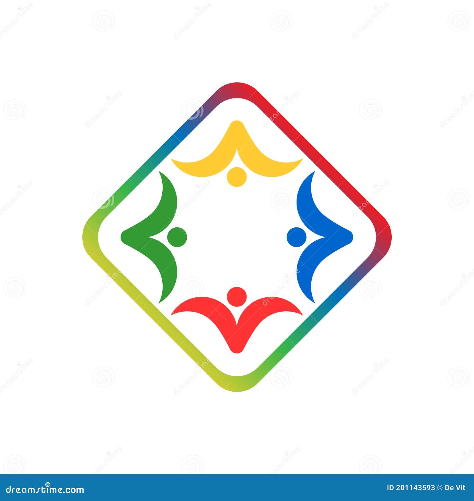 Modern Community Logo Desain Stock Vector - Illustration of society ...