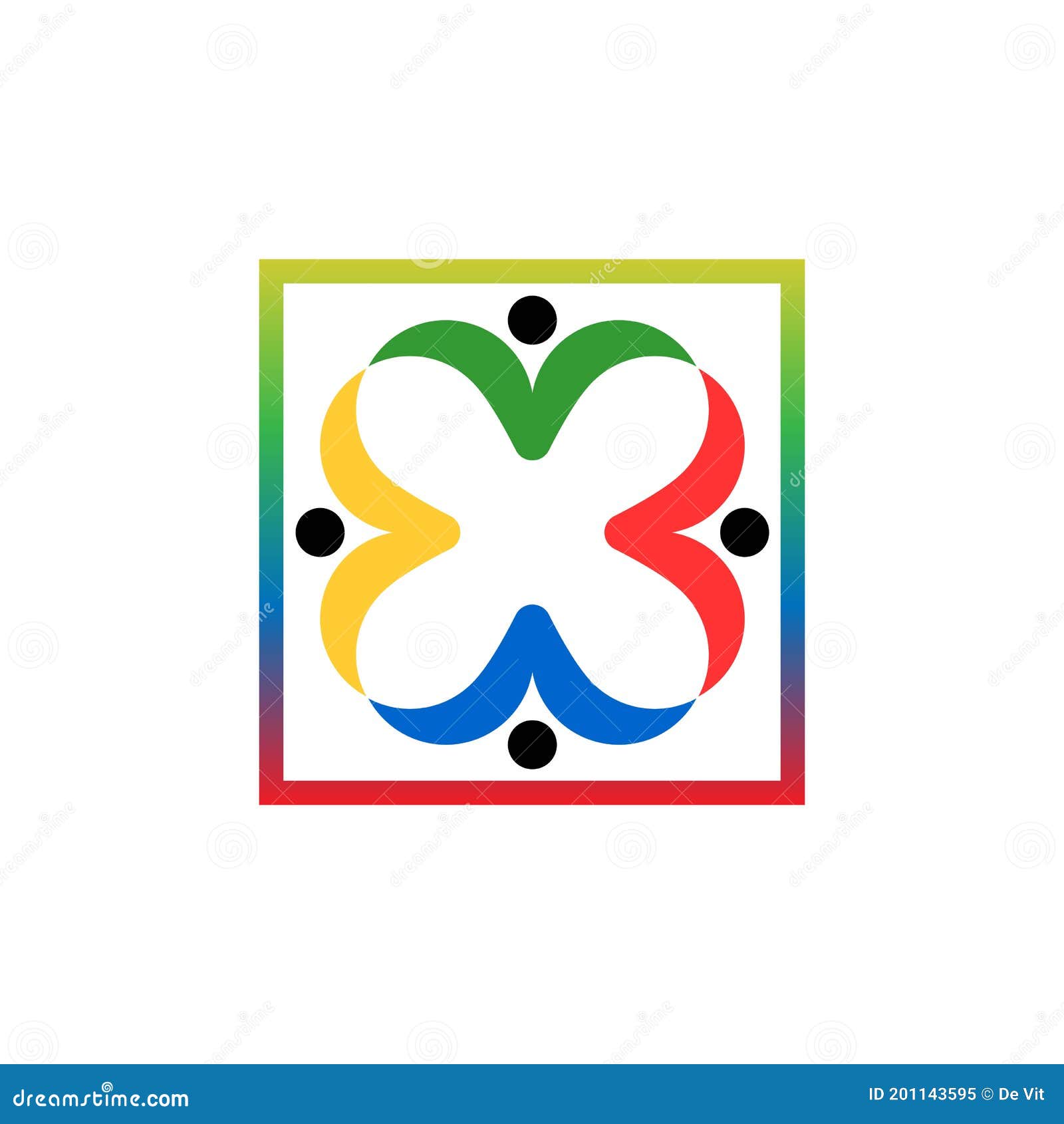 Modern Community Logo Desain Stock Vector - Illustration of people ...