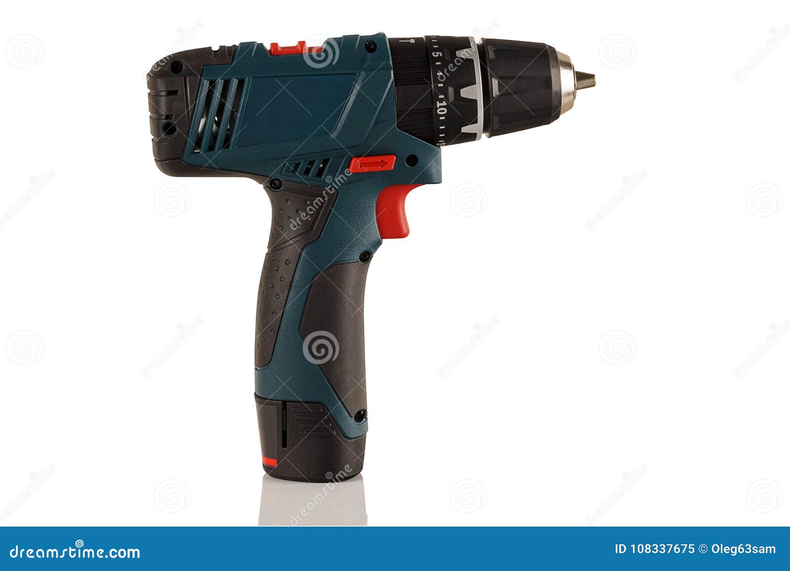 Modern Compact Cordless Drill Stock Image - Image of closeup, device ...