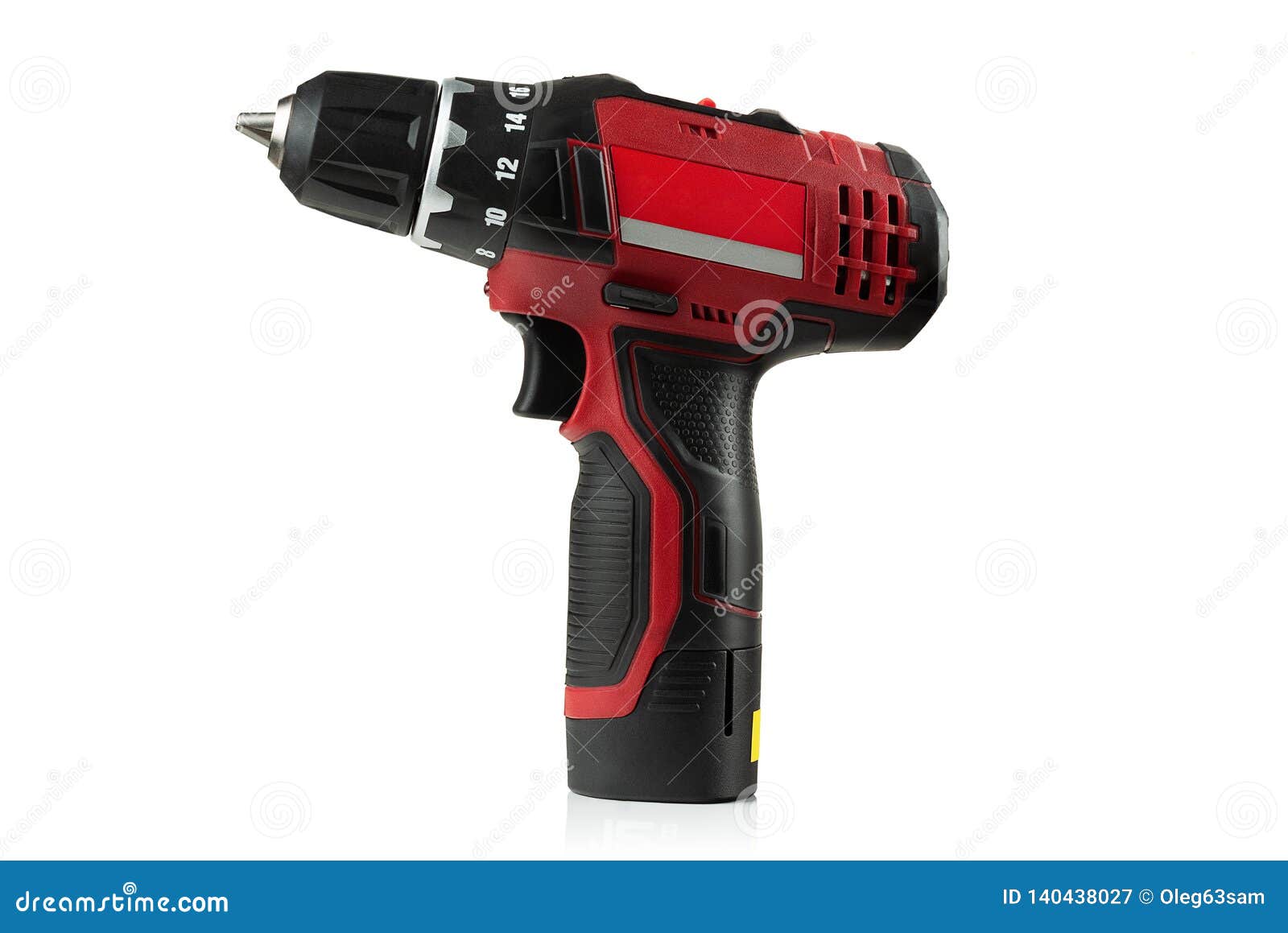Modern Compact Cordless Screwdriver Stock Image - Image of object ...