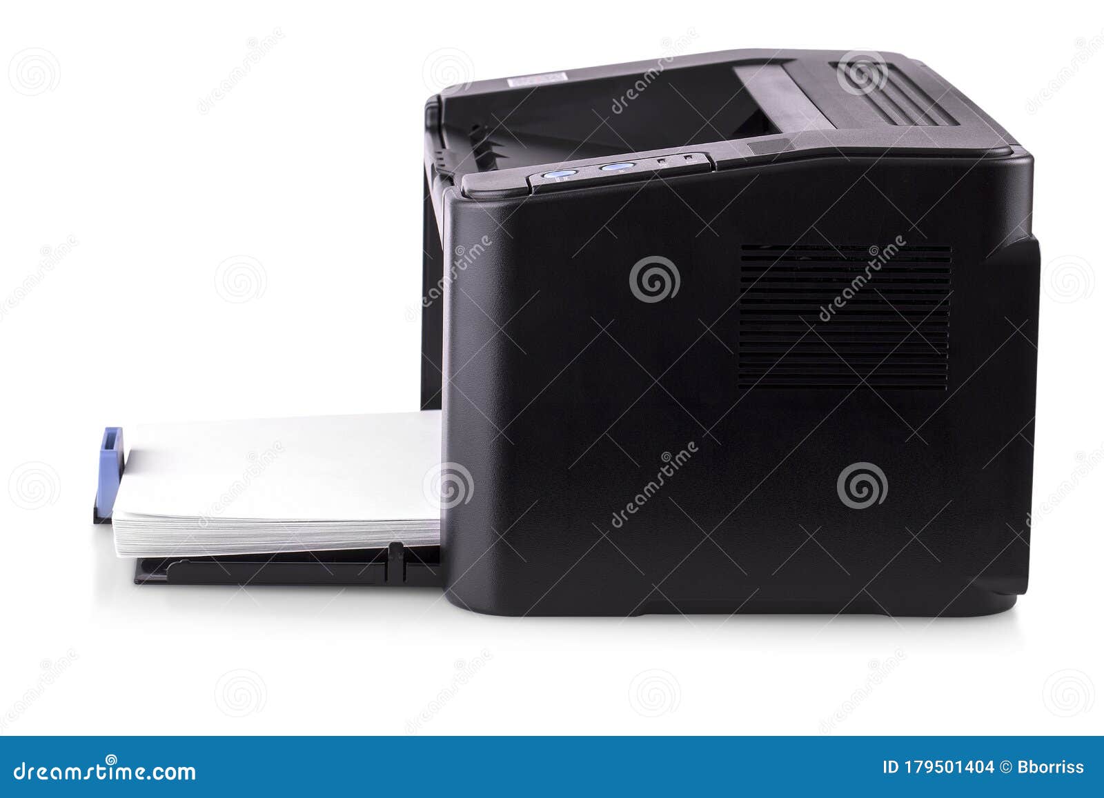 Modern Compact Laser Home Printer Isolated on White Background Stock ...